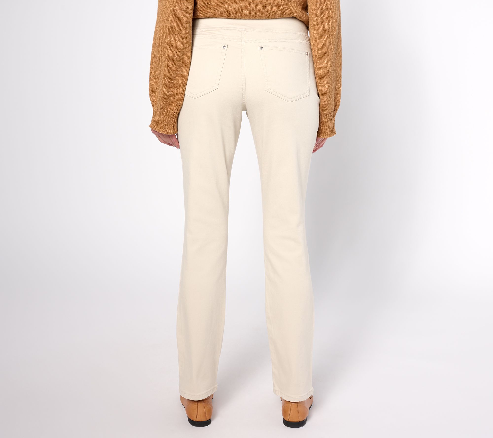 Belle by Kim Gravel Tall TripleLuxe Twill Forward Seam Jean - QVC.com