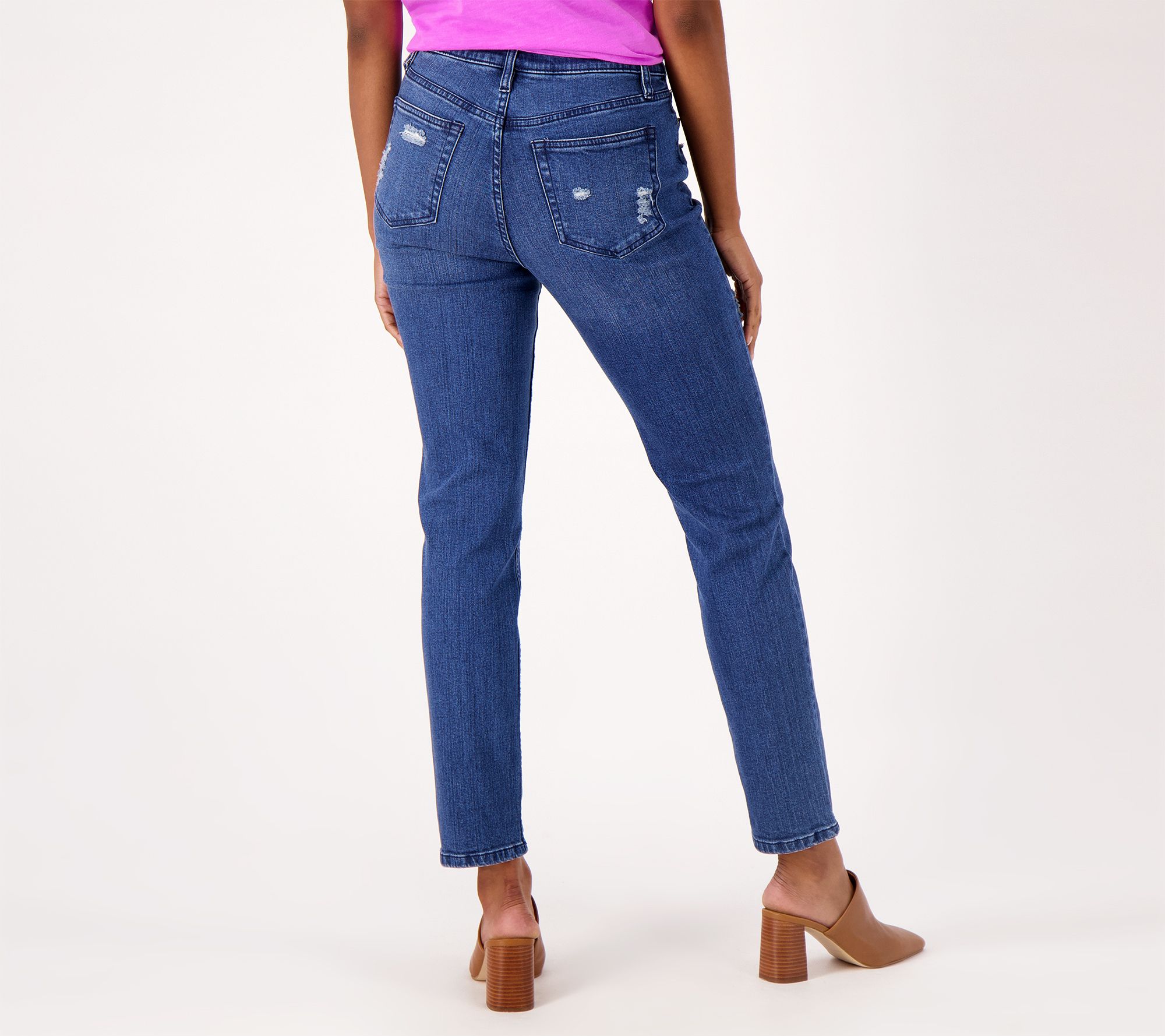 "As Is" Candace Cameron Bure Petite Pacific Denim Straight Leg Jean ...