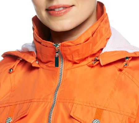 Susan Graver Zip Front Jacket with Grosgrain Ribbon Trim - QVC.com