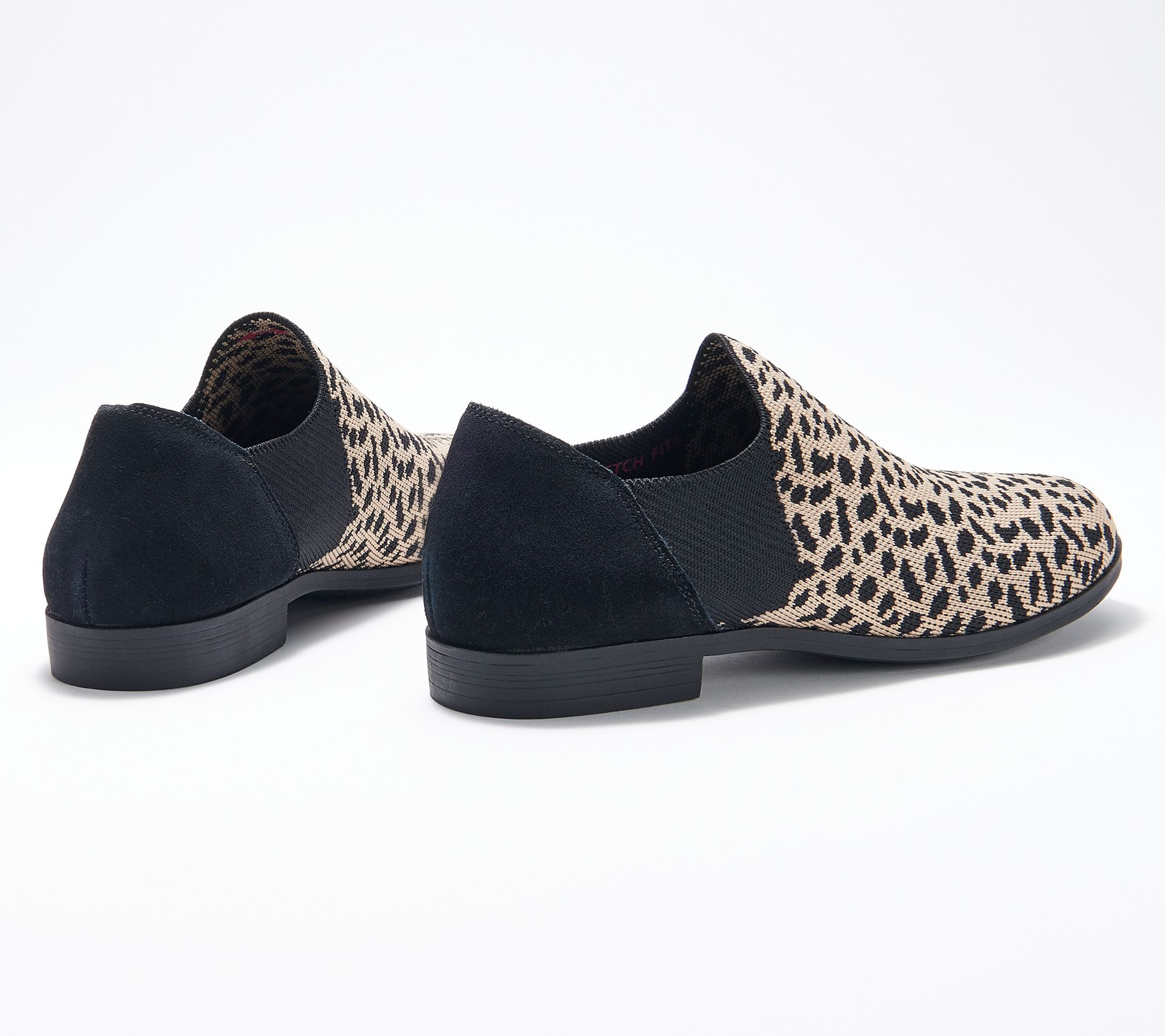 "As Is" Skechers Animal Print Knit Shooties - Cleo Prep - Cheetah - QVC.com
