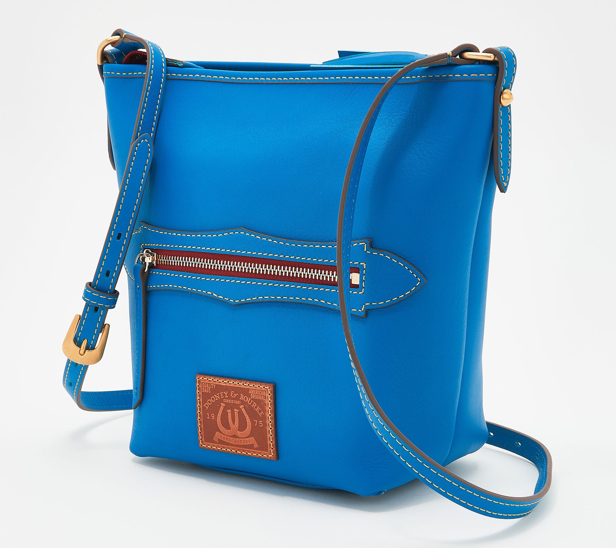 "As Is" Dooney & Bourke Western Leather Hobo Crossbody - QVC.com