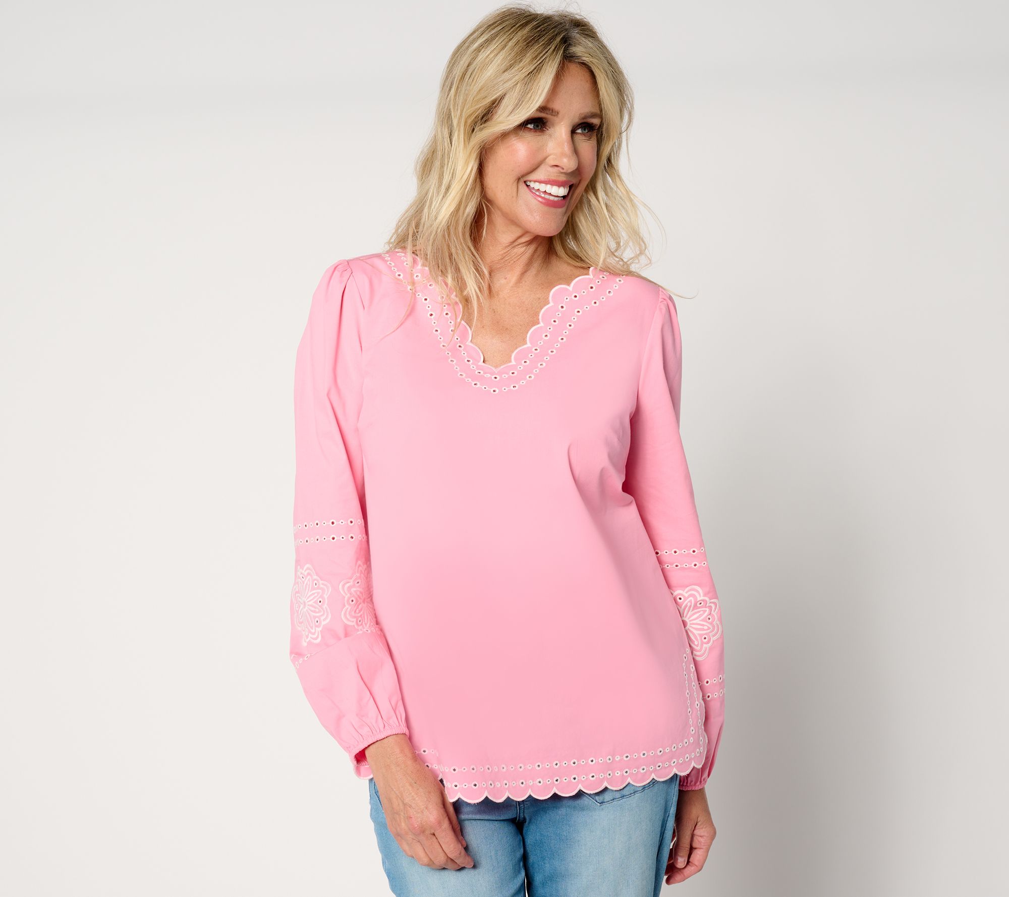 Bellisima by Kim Gravel Daisy Days of Summer Boutique Top - QVC.com