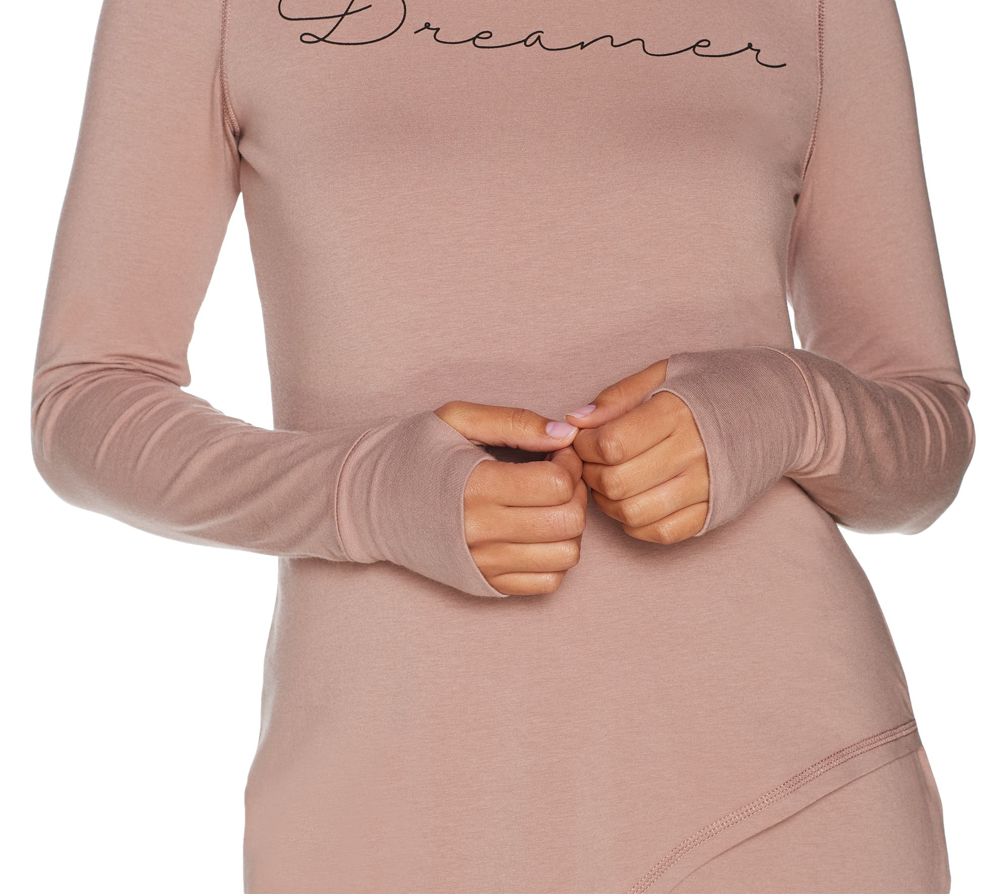 "As Is" AnyBody Loungewear Cozy Knit Crossover Top - QVC.com