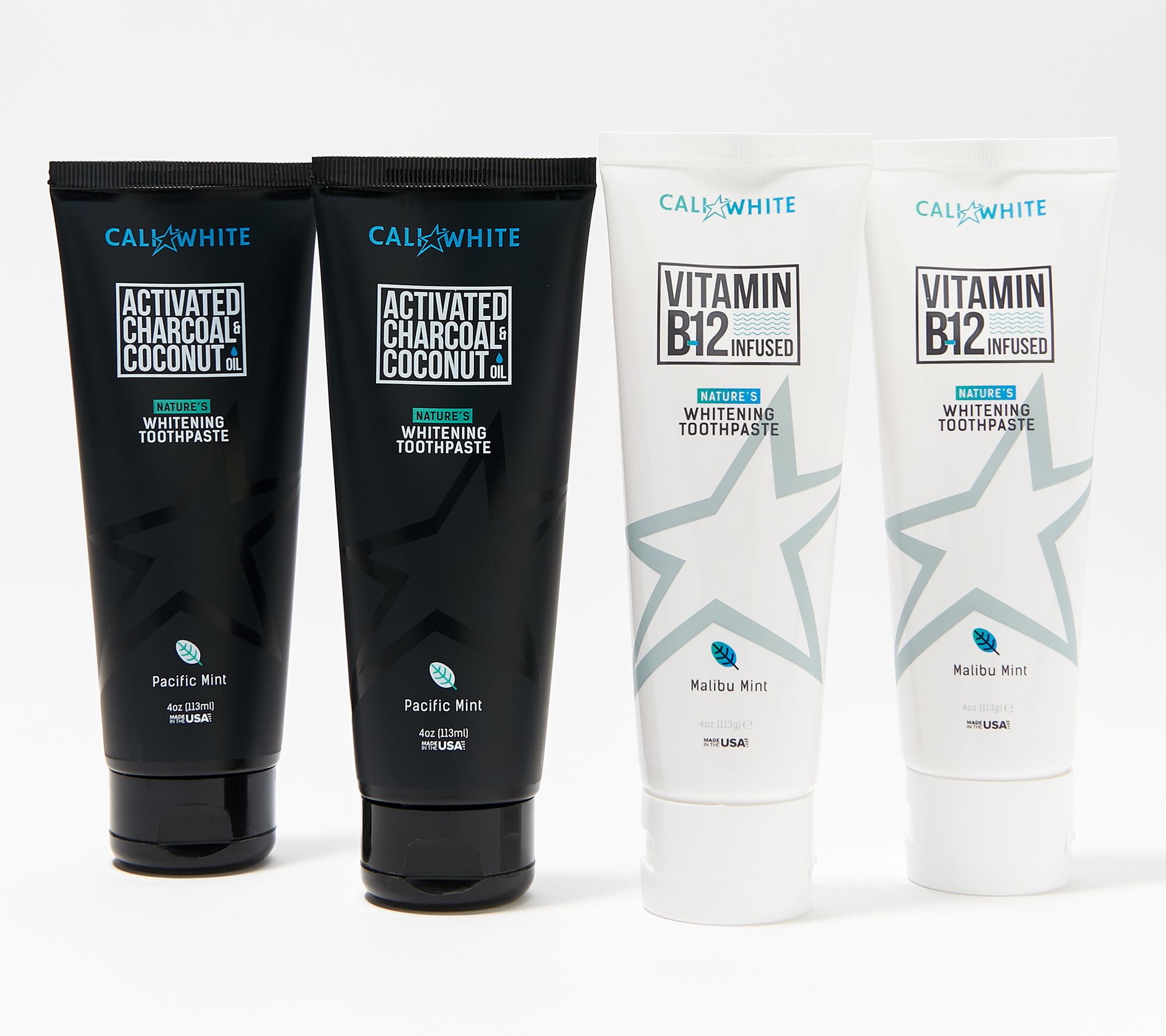 Cali White Activated Charcoal and B12 Vitamin Toothpastes - QVC.com