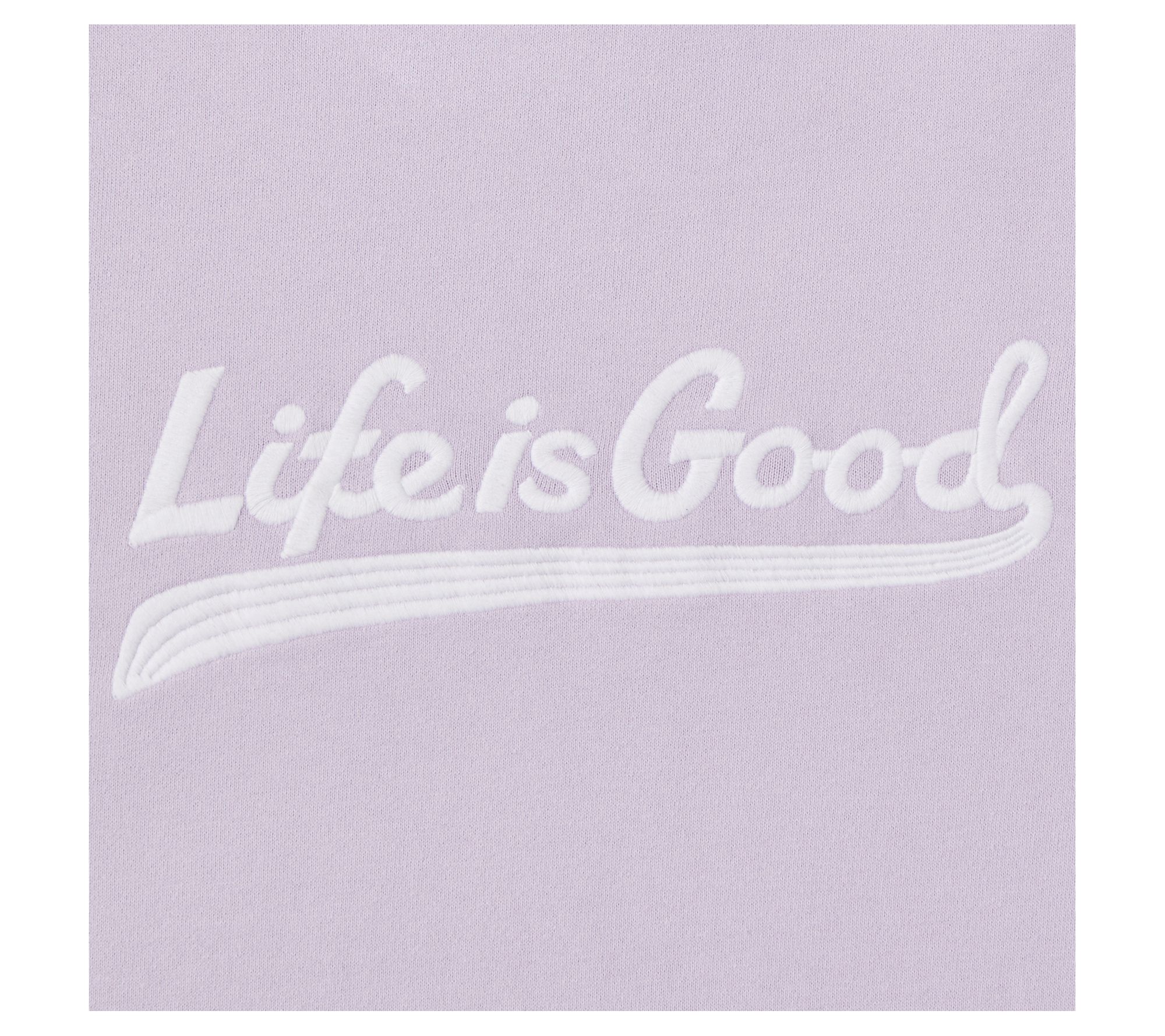 Life is Good Women's Ballyard Script Simply Tru e Fleece Crew - QVC.com