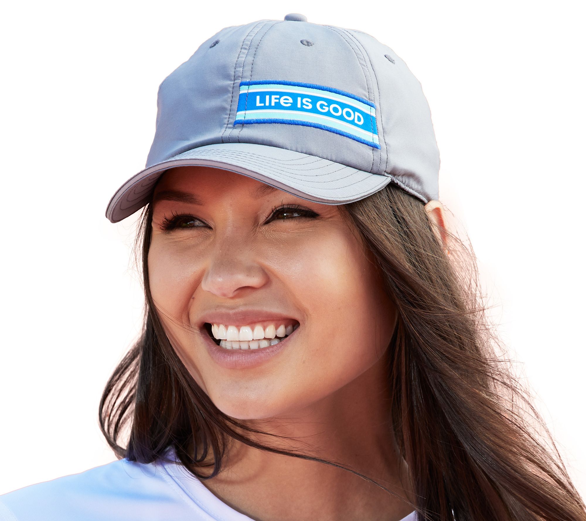 Life Is Good Stripes Active Cap QVC