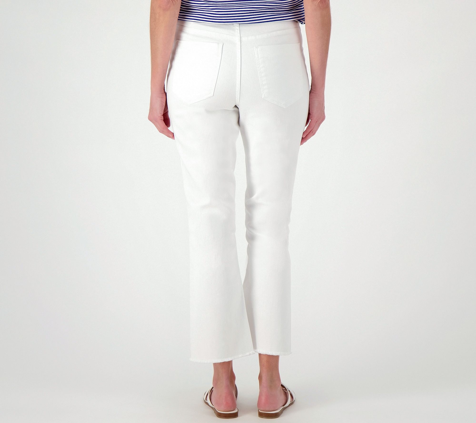 "As Is" Studio Park x Amy Stran Regular All The Time White Jeans - QVC.com