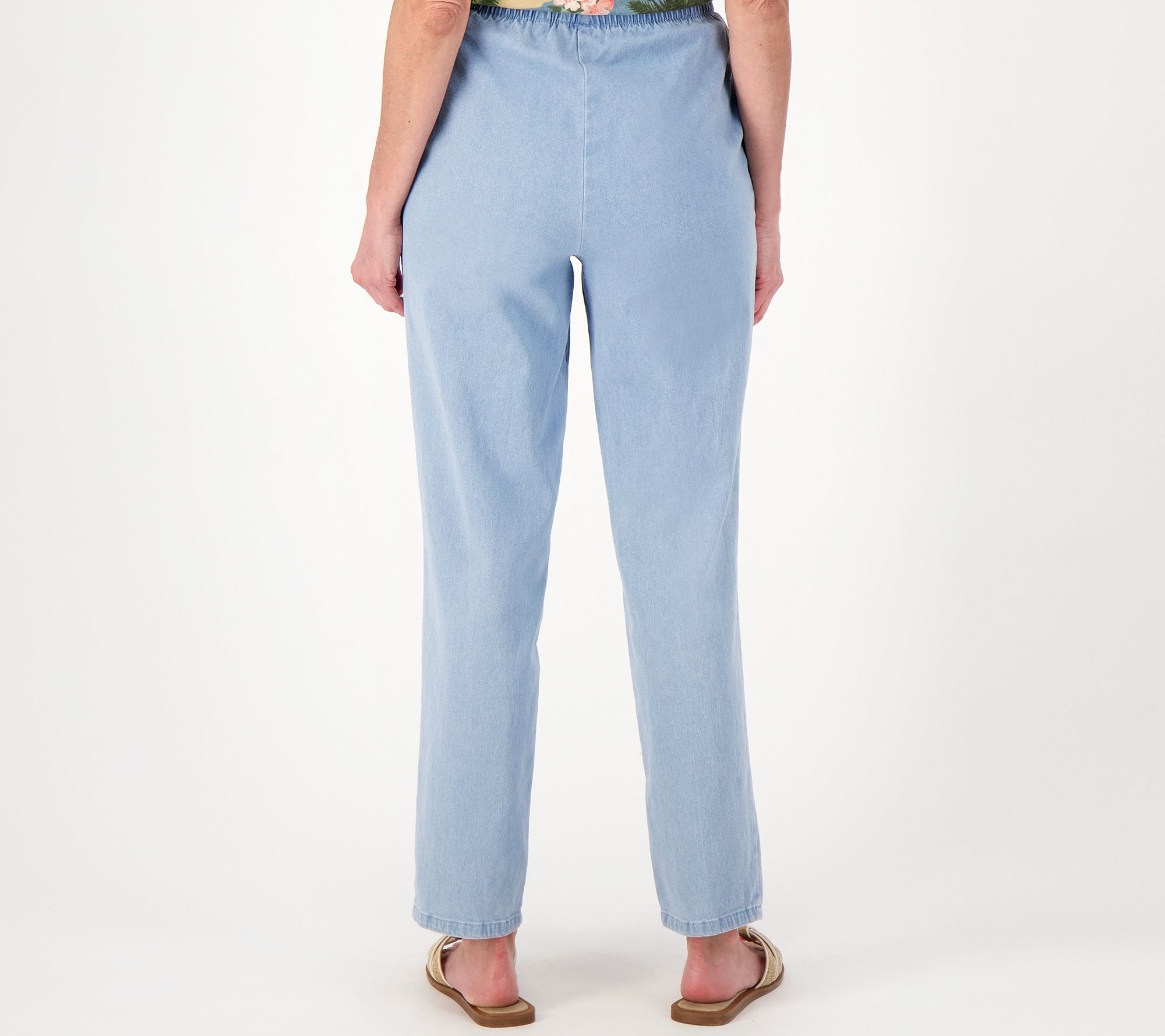 "As Is" Denim & Co. Original Waist Stretch Reg Side Pocket Pant-Core ...