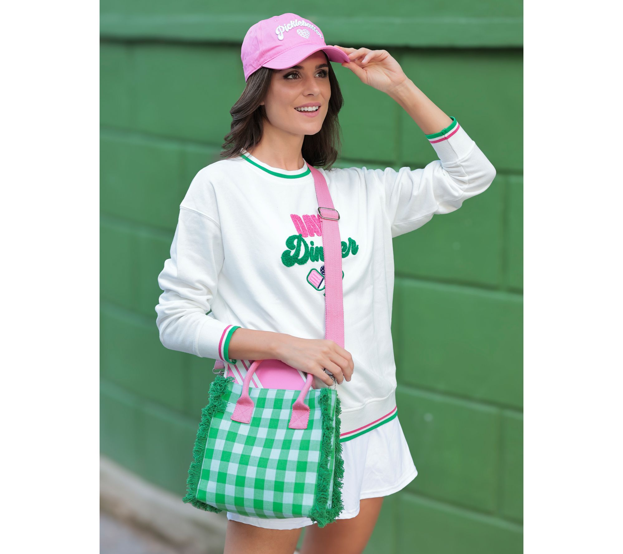 Shiraleah Day Dinker Embroidered Sweatshirt - QVC.com