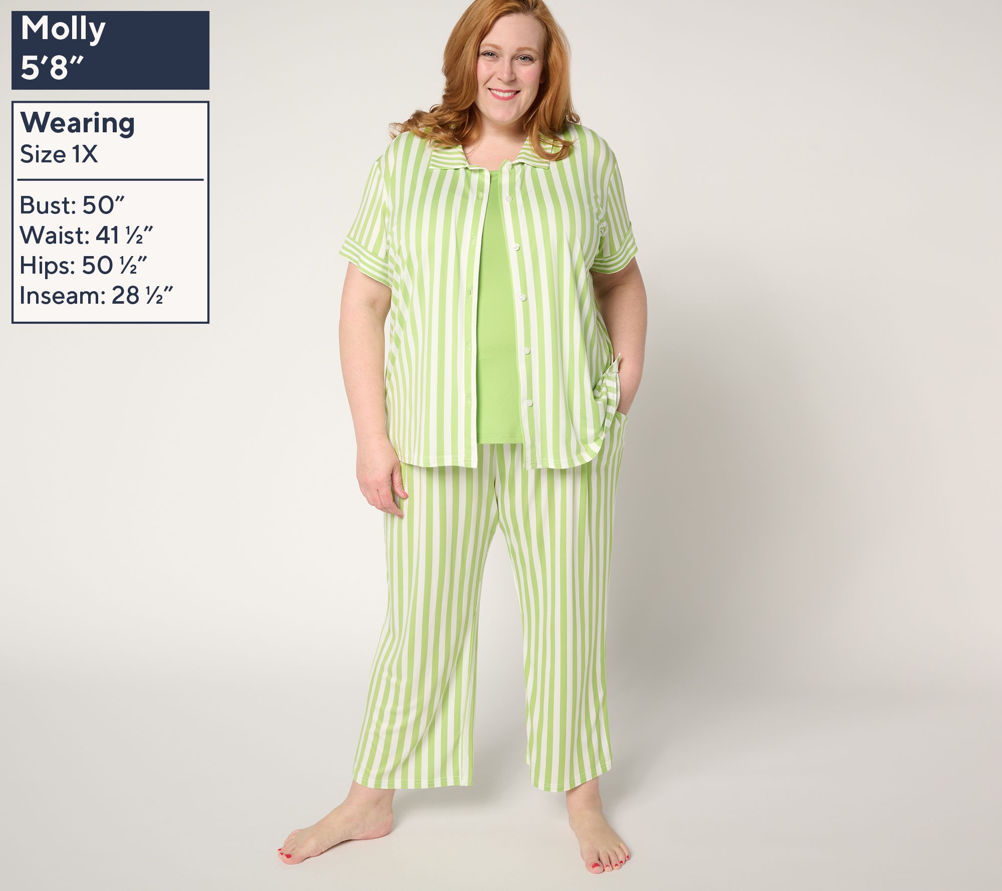 MUK LUKS Pet Cloud Knit Collared Top, Tank and Crop Pajama Set - QVC.com
