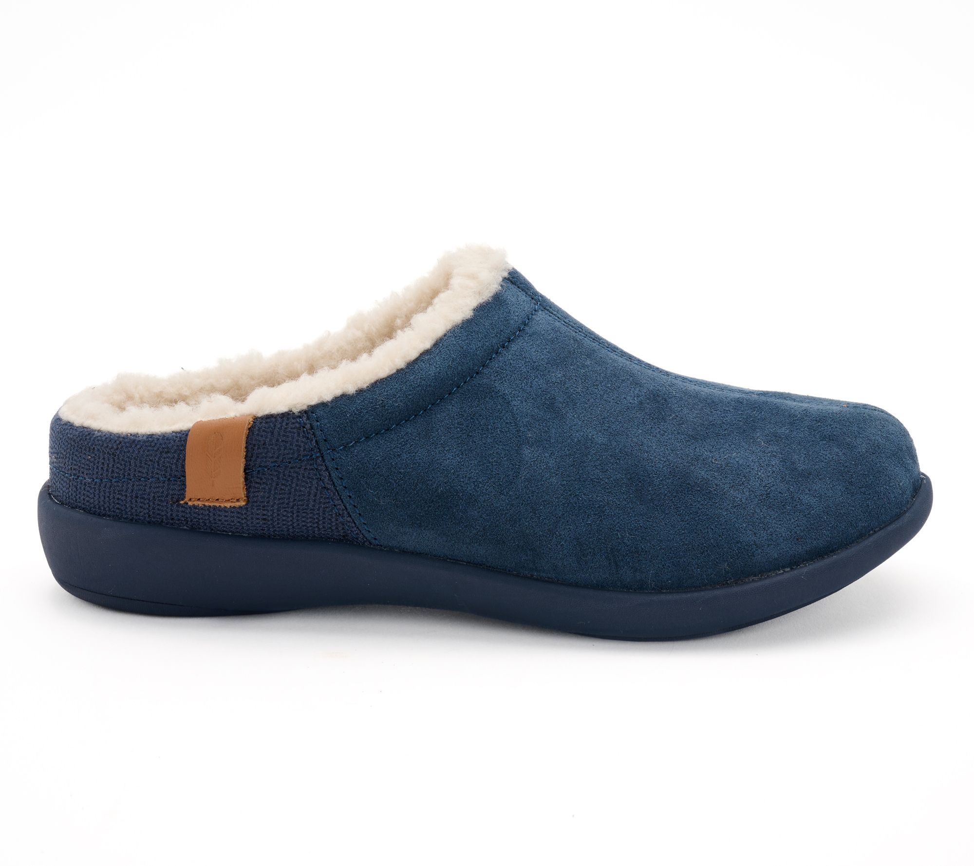 Revitalign Orthotic Suede Cozy Lined Slippers Legacy - QVC.com