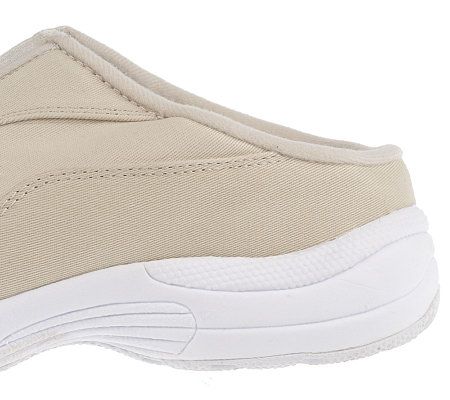 Ryka Canvas Twill Comfort Clog with Removable Sockliner - QVC.com