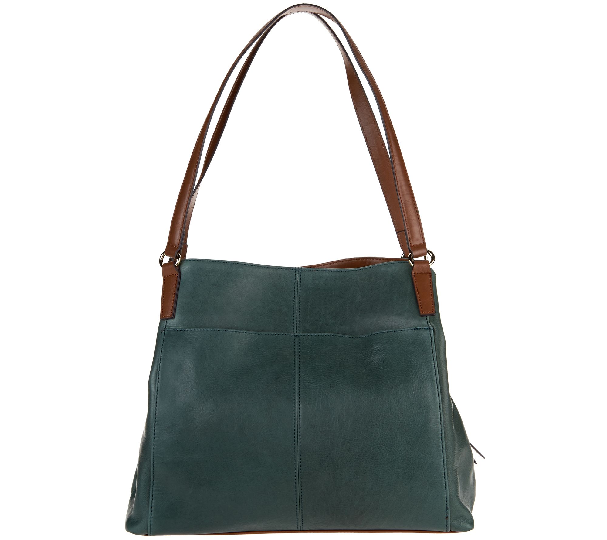 "As Is" Tignanello Embossed Leather Triple Entry Shopper - QVC.com