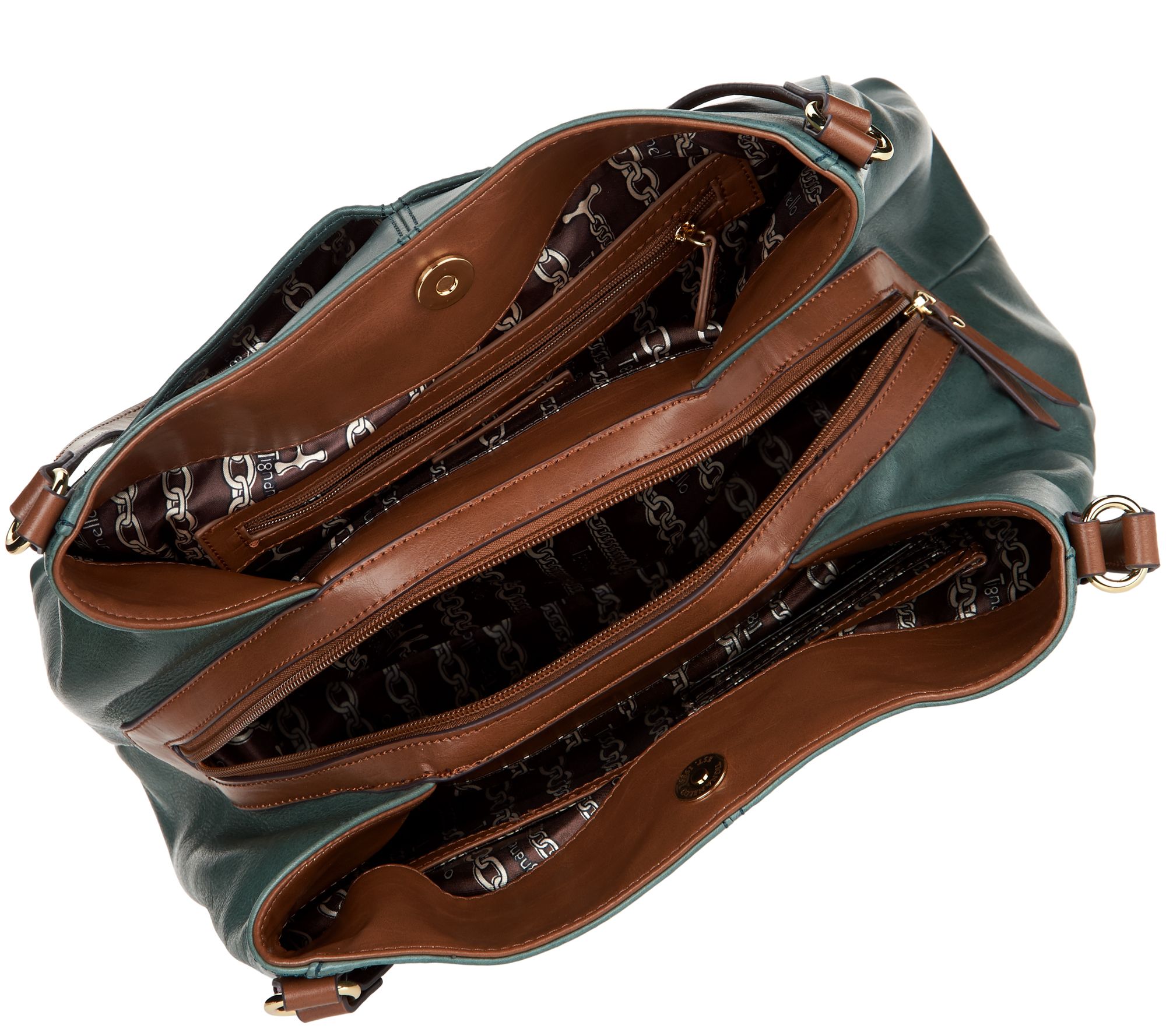 "As Is" Tignanello Embossed Leather Triple Entry Shopper - QVC.com