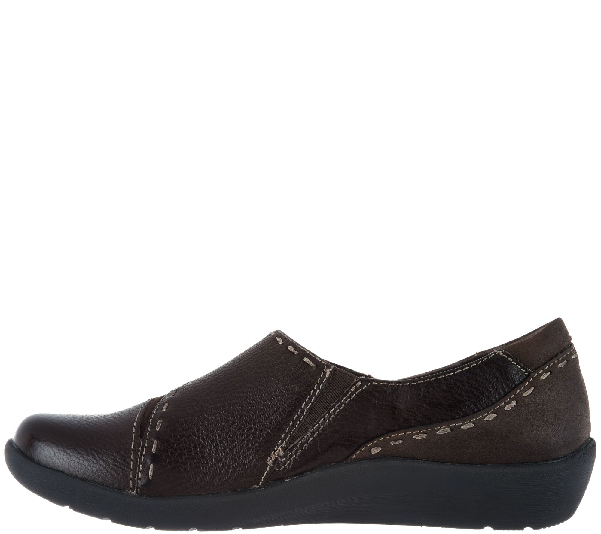 "As Is" Earth Origins Leather Slip-on Shoes- Leona - QVC.com