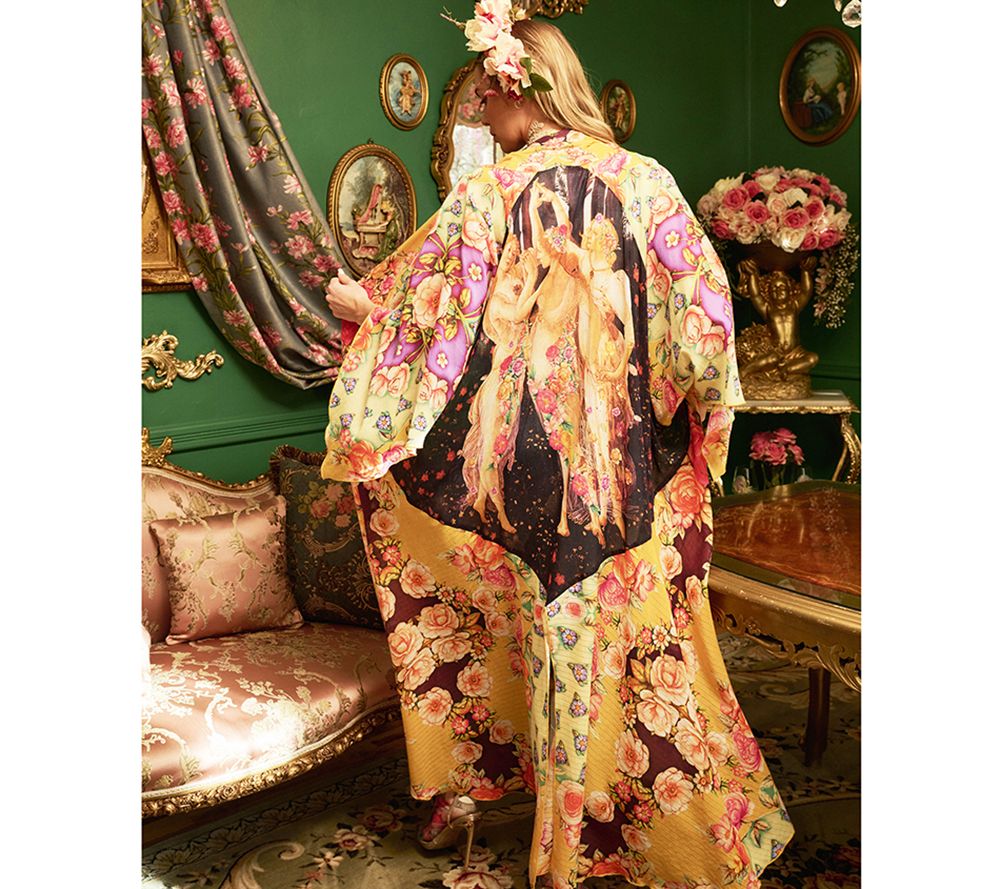 Aratta Venera Kingdom Kimono - QVC.com