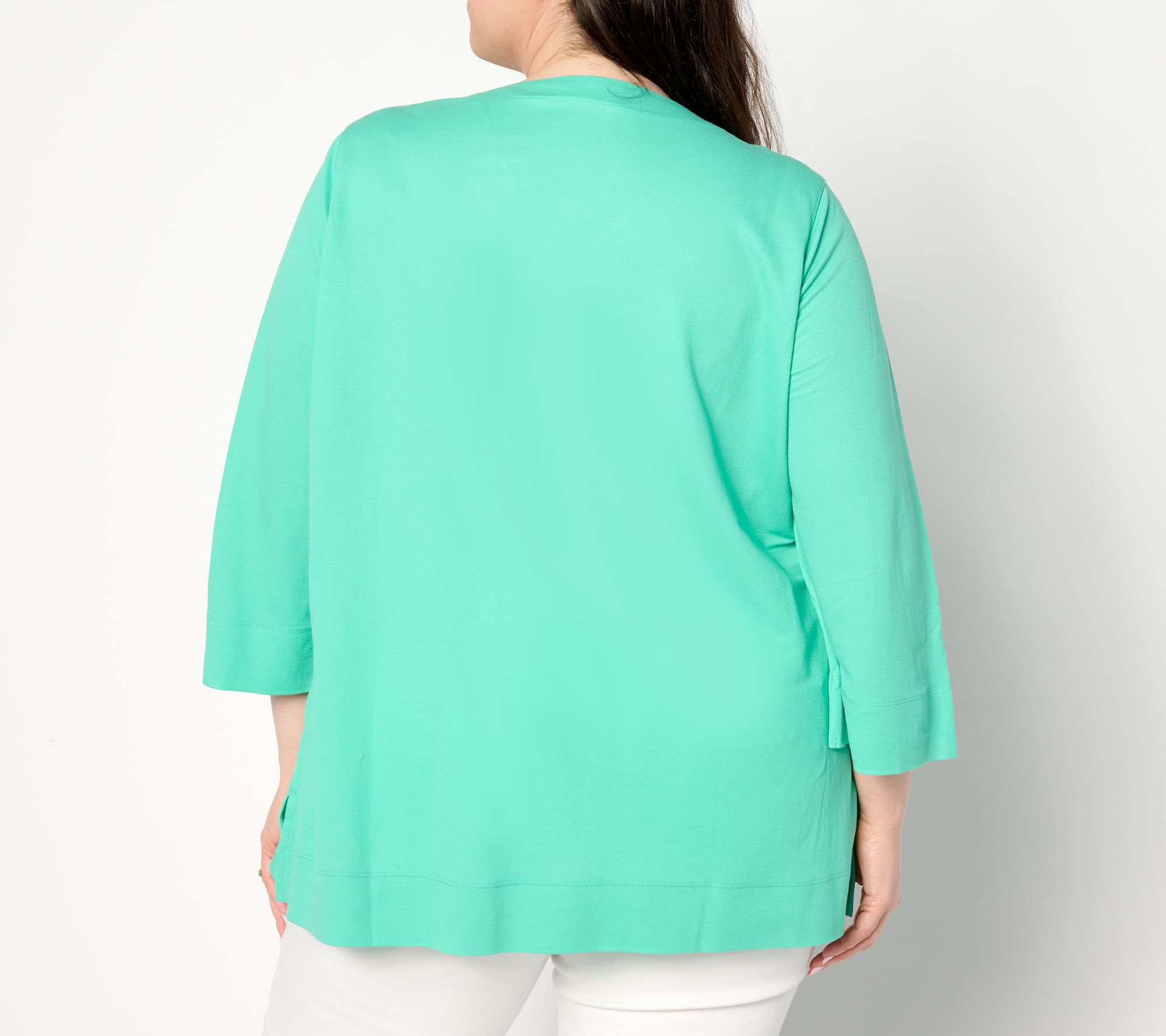 "As Is" Belle Beach by Kim Gravel Cabana Knit Lace Up Nautical Tunic ...