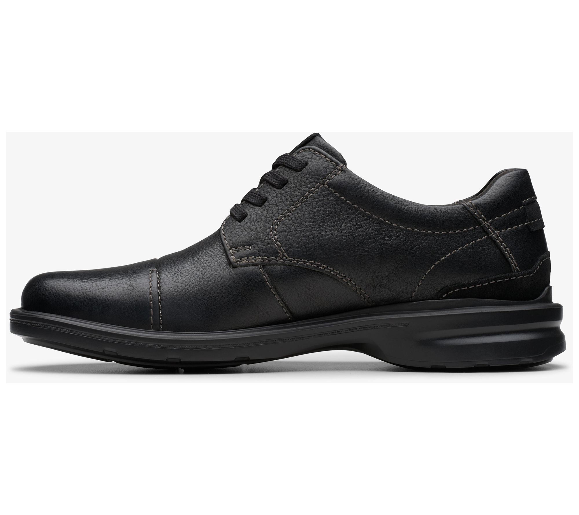 Clarks Collection Men's Leather Lace-Up Oxford-Gessler Cap - QVC.com