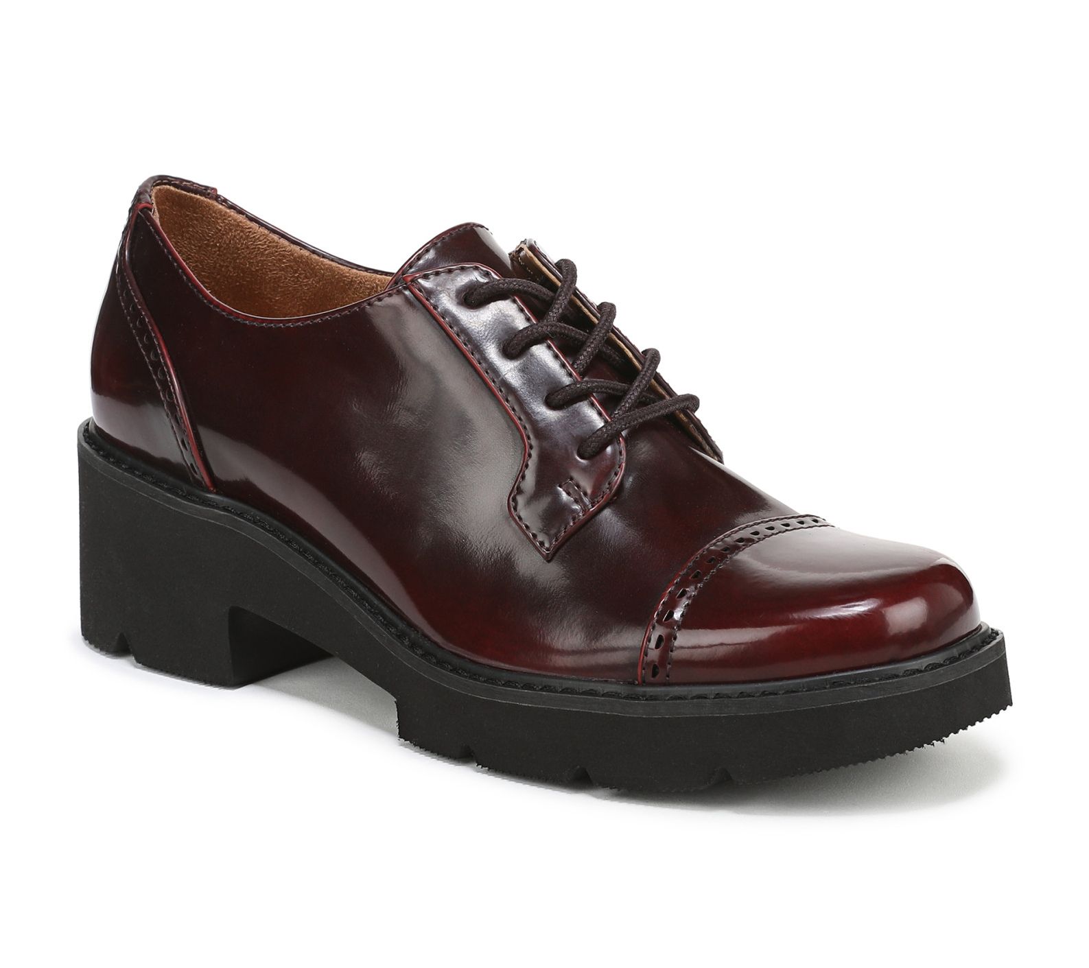 Naturalizer Lace Up Lug Sole Oxfords - Cabaret Lace - QVC.com