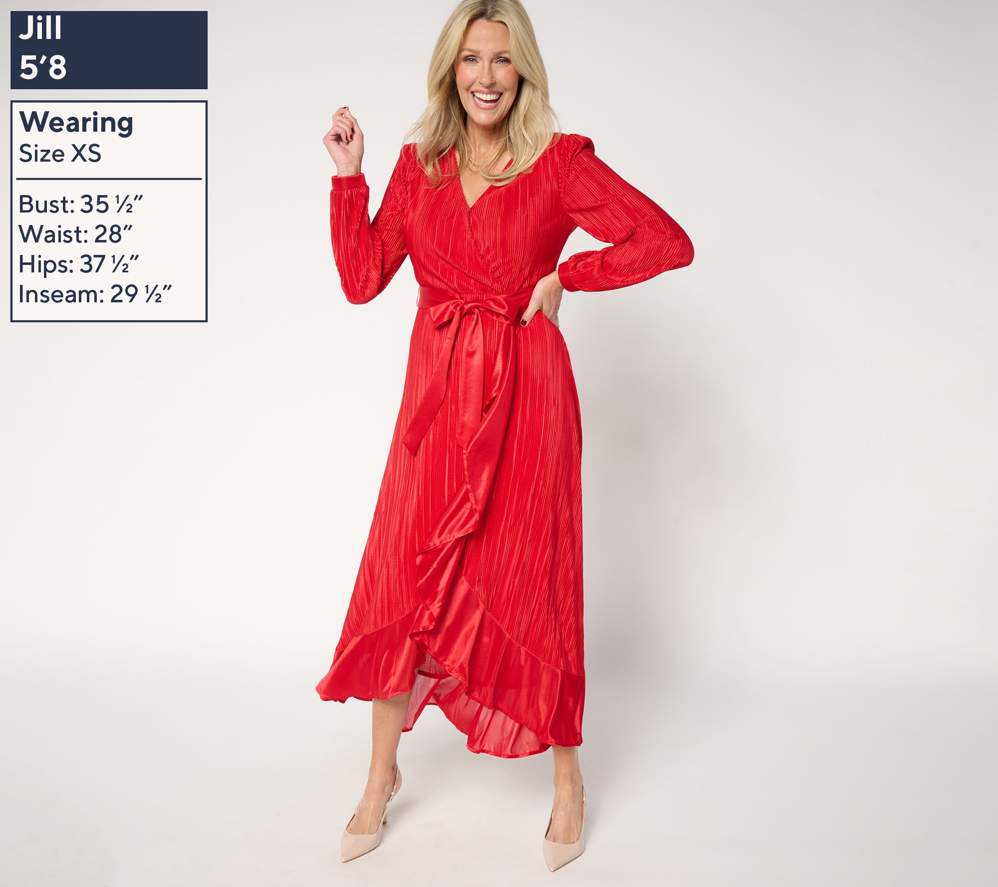 "As Is" BEAUTIFUL by Lawrence Zarian Petite Faux Wrap Dress - QVC.com