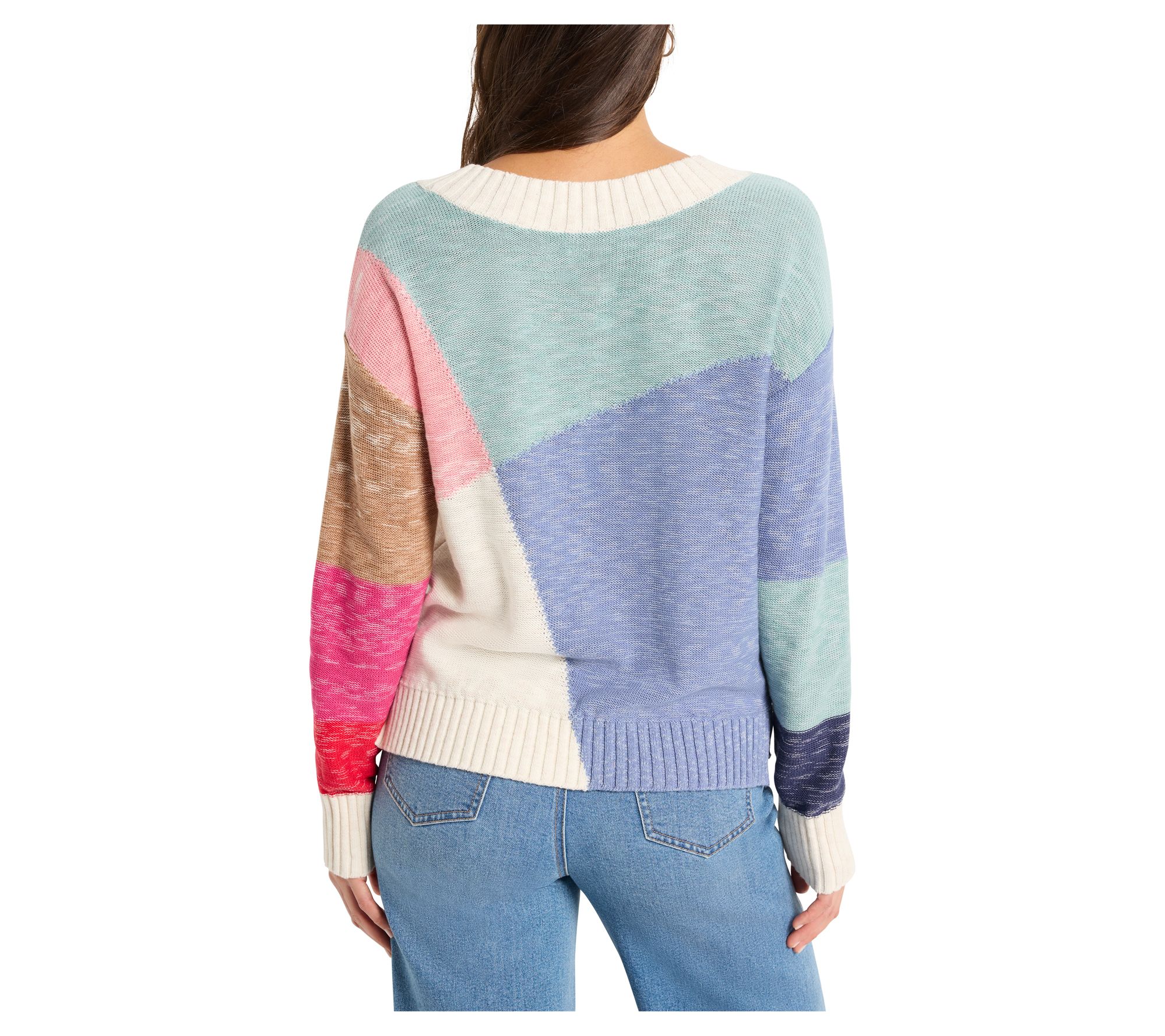 NIC+ZOE Color Crossing Sweater - QVC.com