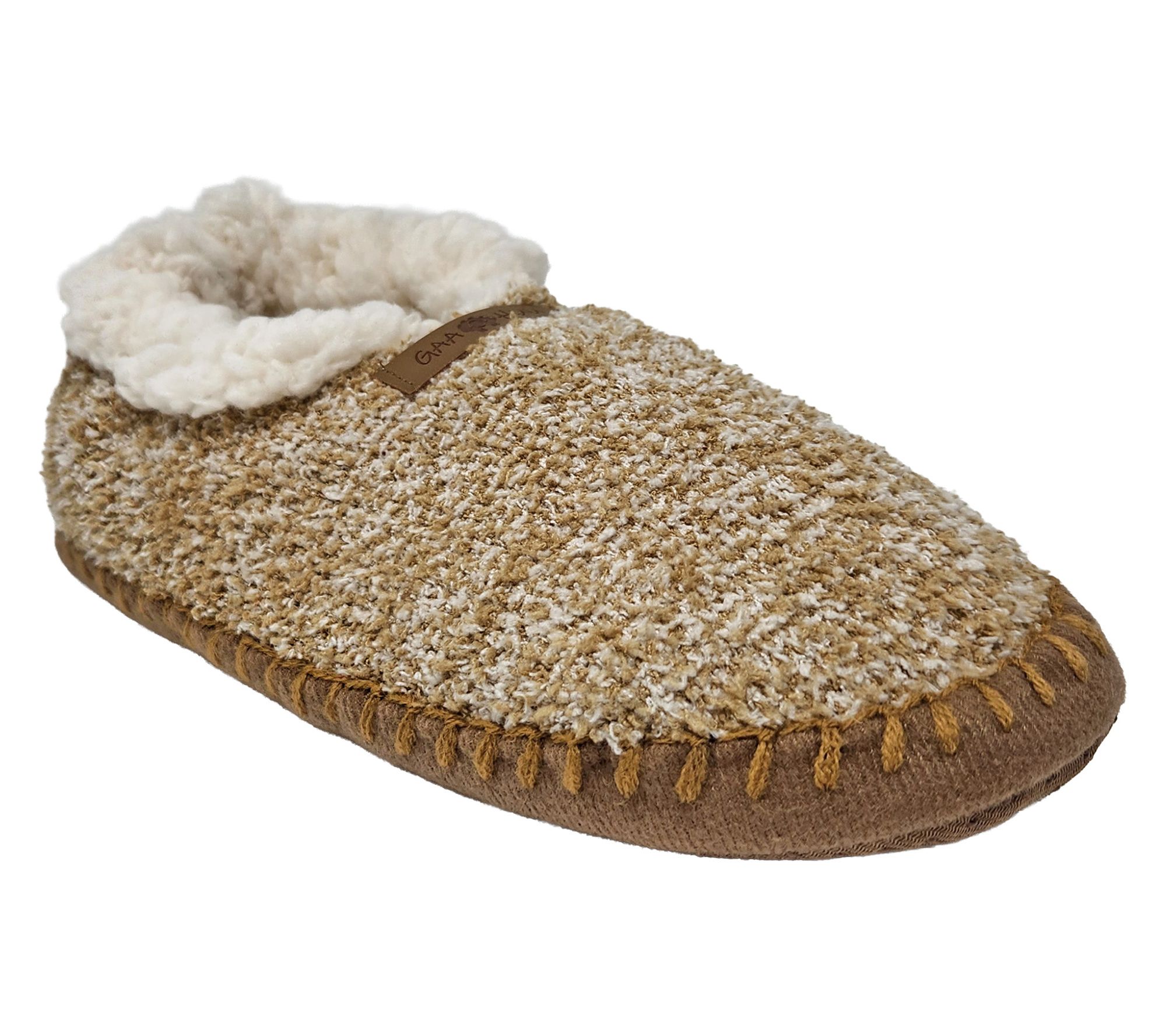 Gaahuu Women's Cozee Yarn Moccasin Slipper - QVC.com