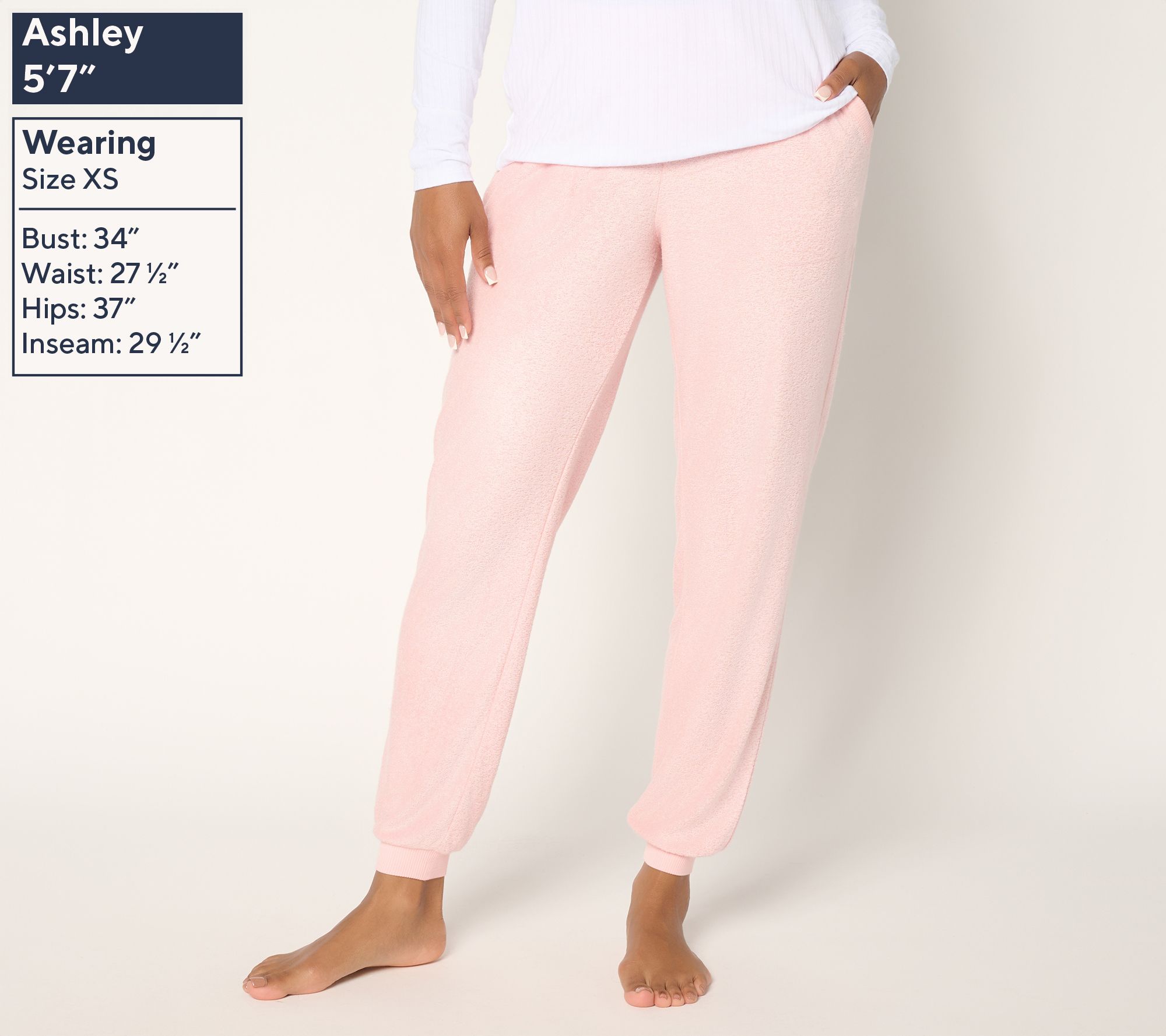 "As Is" Modern Soul Comfort Soul Knit Fleece Jogger with Pockets - QVC.com