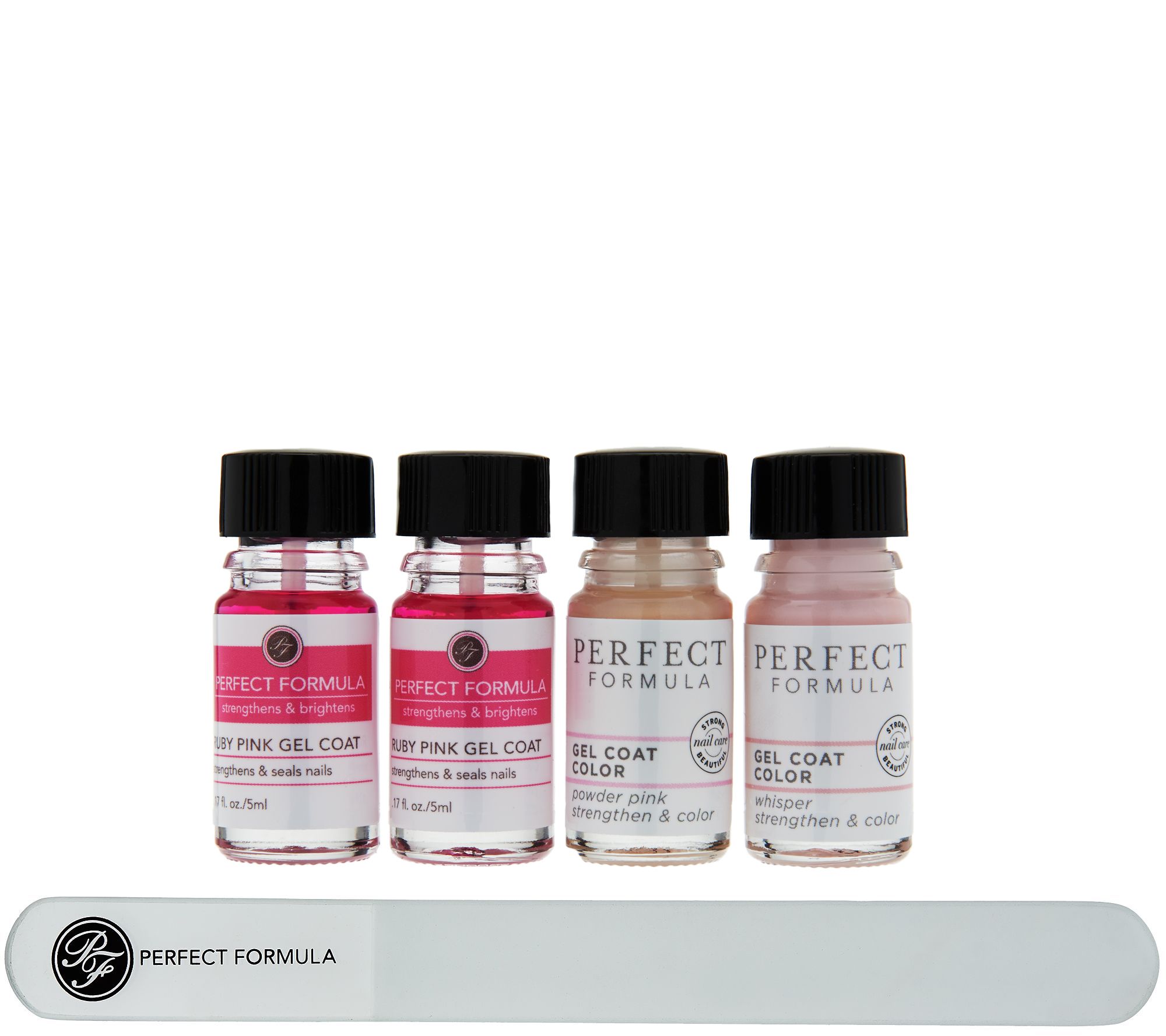 Perfect Formula 5-piece Gel Coat Collection w/ File - QVC.com