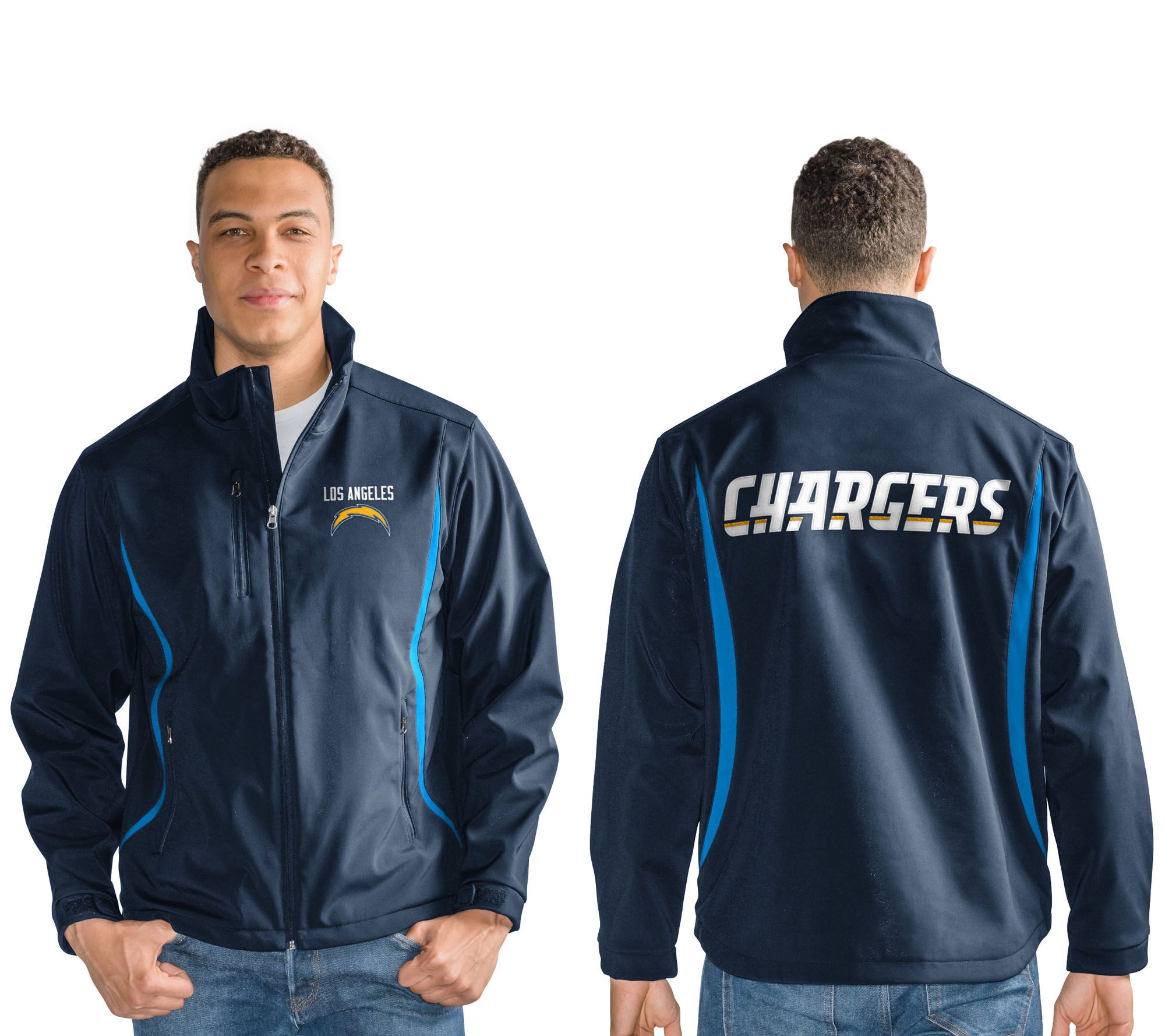 "As Is" NFL Soft Shell Bonded Jacket with Fleece Interior - QVC.com