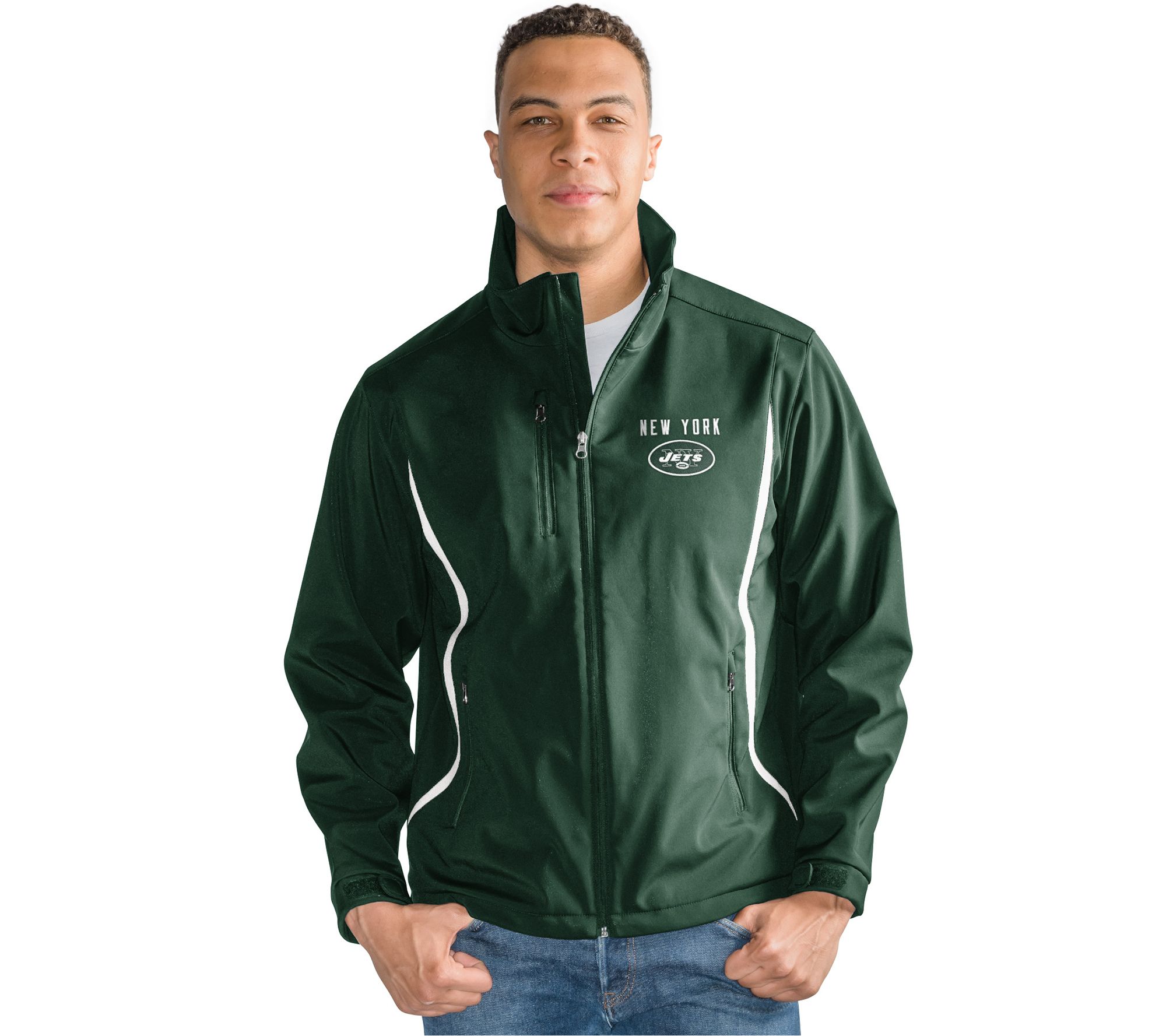 "As Is" NFL Soft Shell Bonded Jacket with Fleece Interior - QVC.com