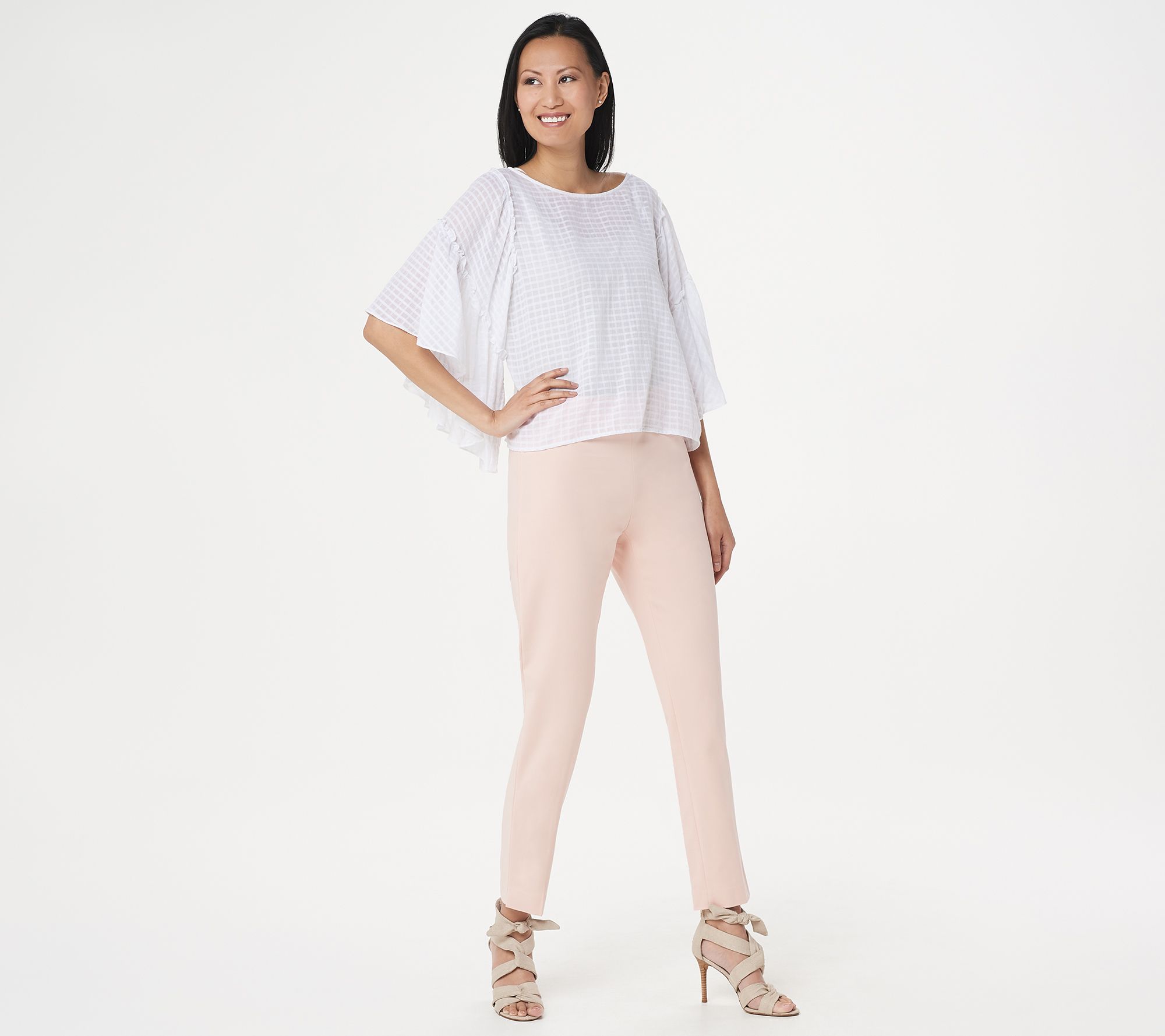 "As Is" Vince Camuto Doubleweave Vented Cuff Pant - QVC.com