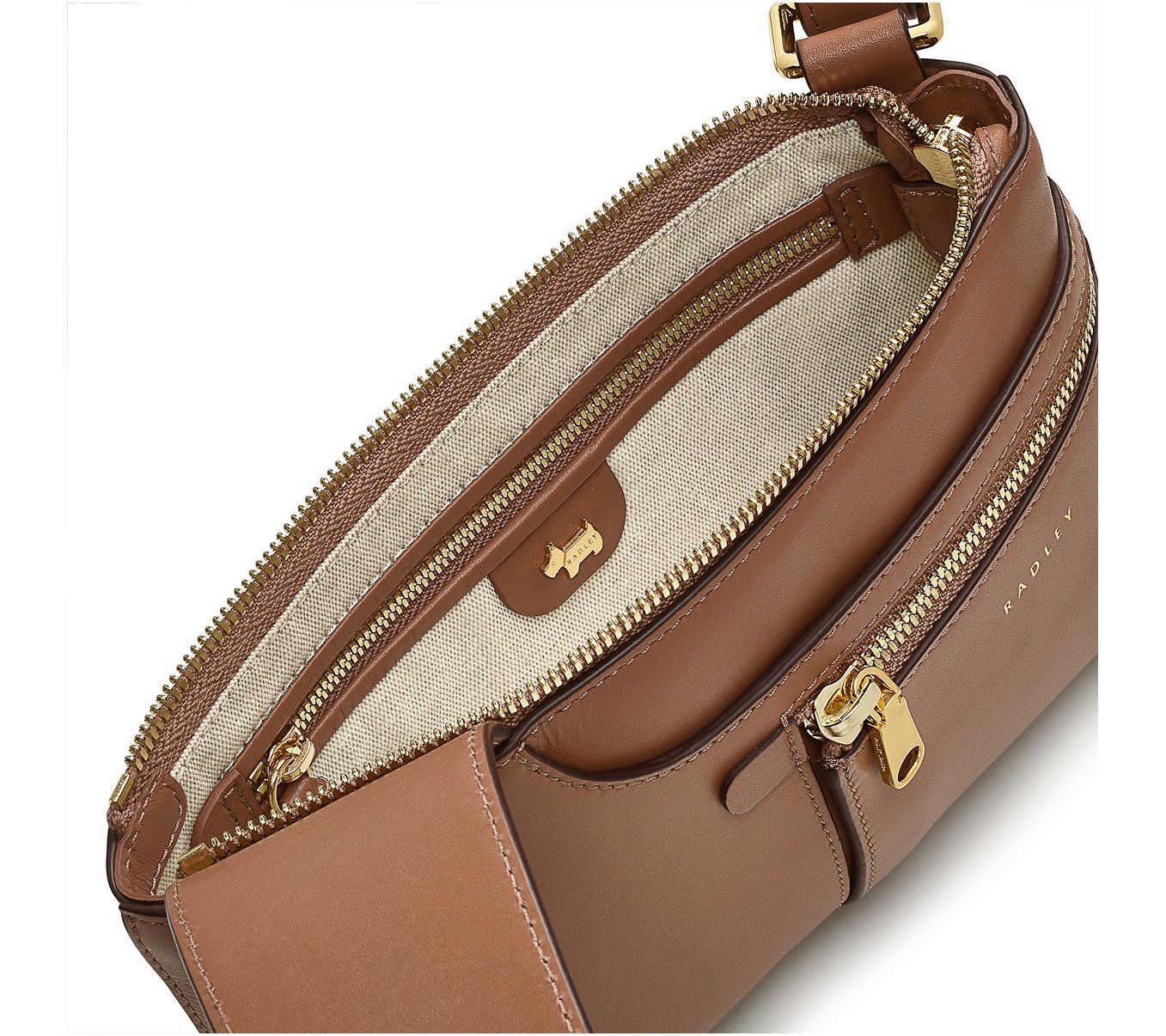 RADLEY London Pockets Icon Mini Zip Top LeatherCrossbody - QVC.com