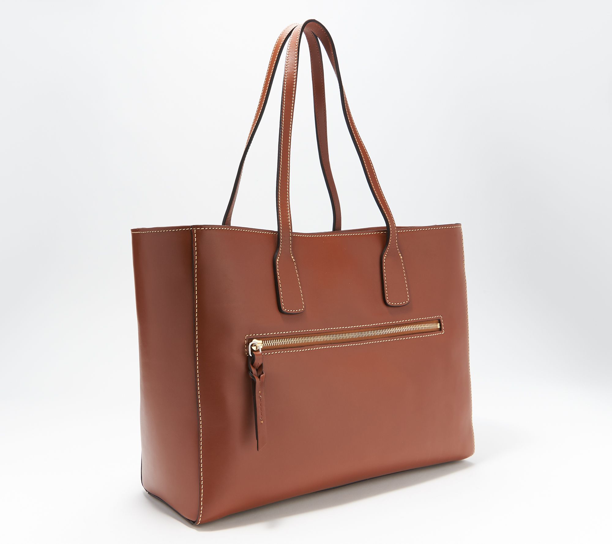 "As Is" Dooney & Bourke Smooth Leather Large Ashton Tote - QVC.com