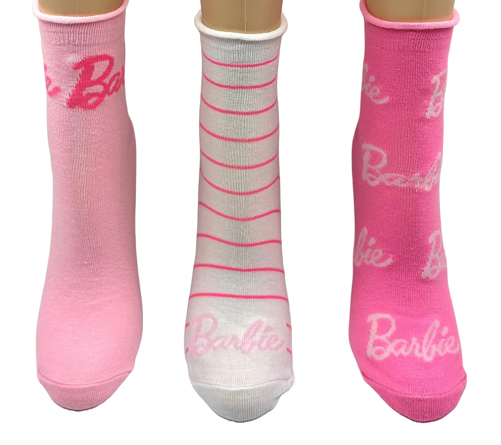 Barbie Ladies' Ankle Sock Set - 3 Pair - QVC.com