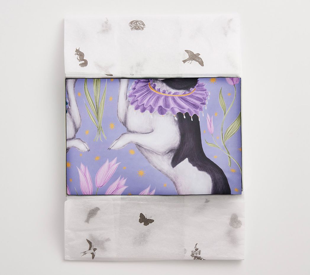 Fable England Catherine Rowe Pet Portraits SilkSquare Scarf - QVC.com