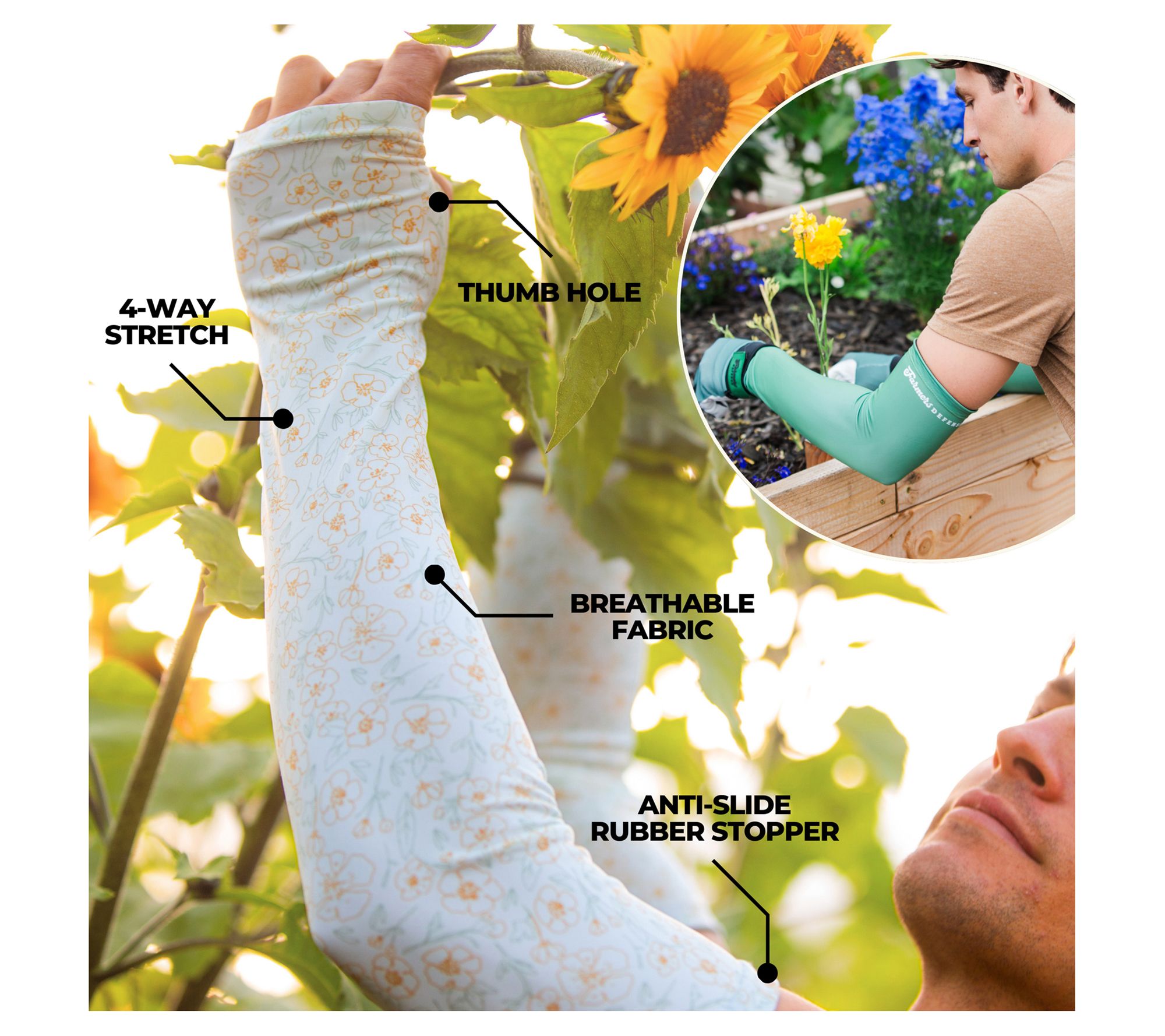 Farmer's Defense Set of 2 Protective Gardening Sleeves - QVC.com