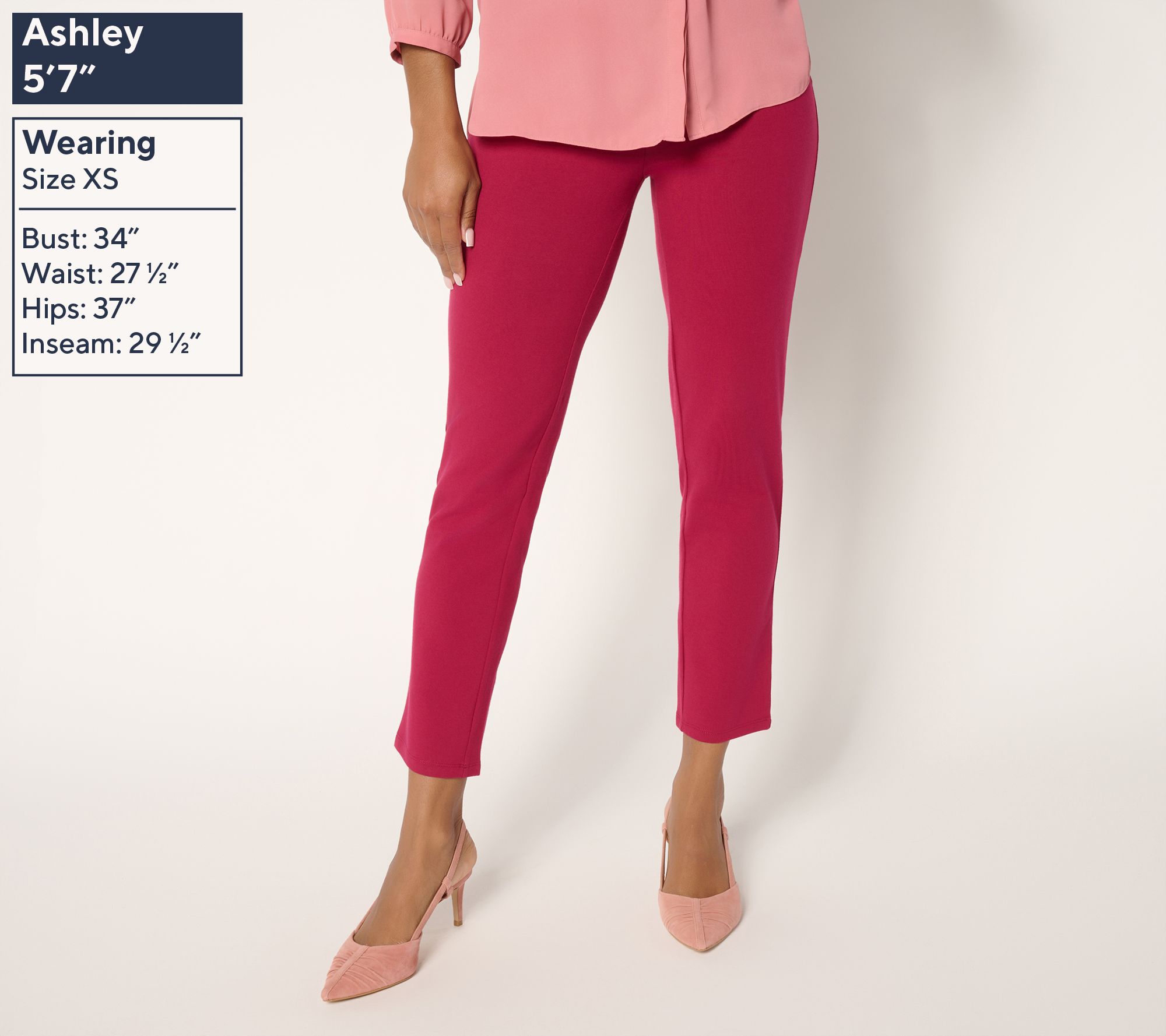 Women with Control Regular 86/14 Slim Leg Ankle Pants - QVC.com