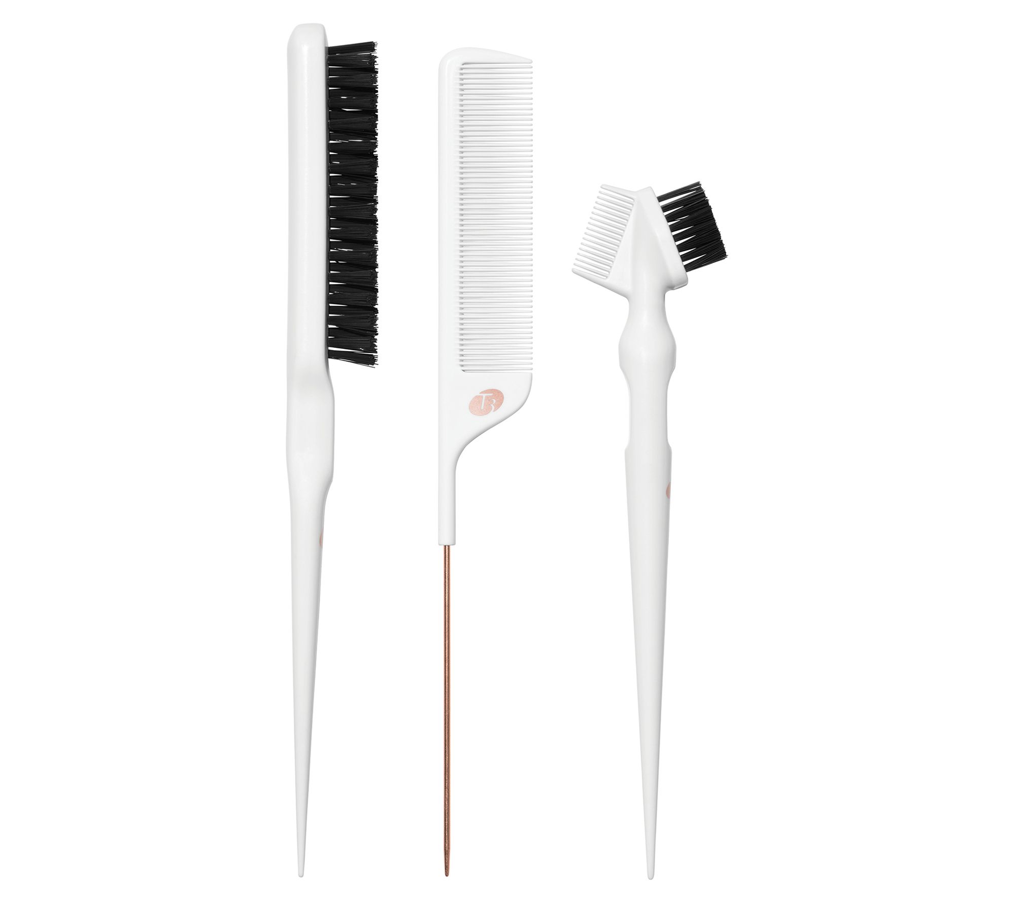 T3 3-Piece Brush and Comb Detail Set - QVC.com