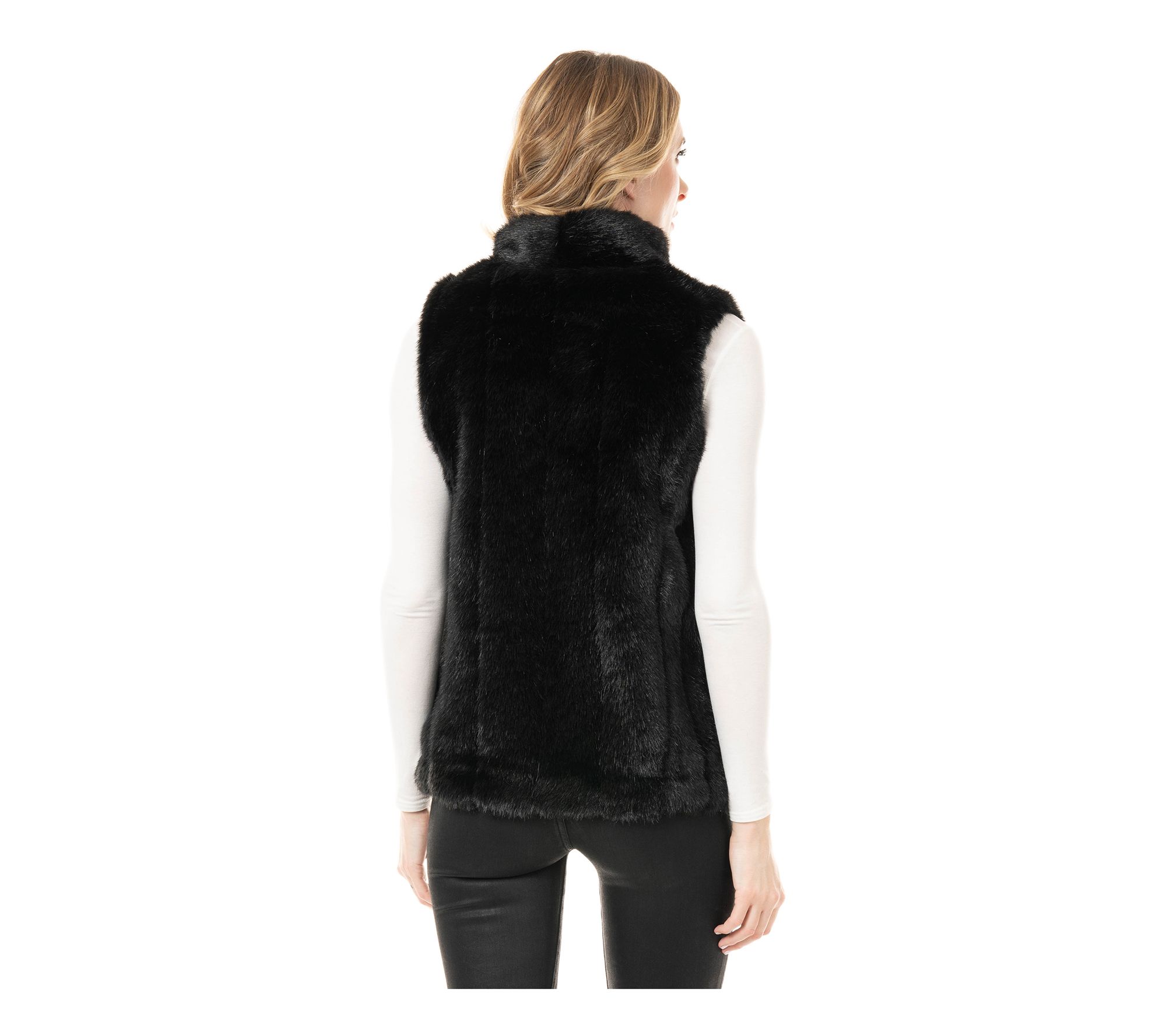 Donna Salyers Fabulous Furs Signature Series Faux Fur Vest - QVC.com