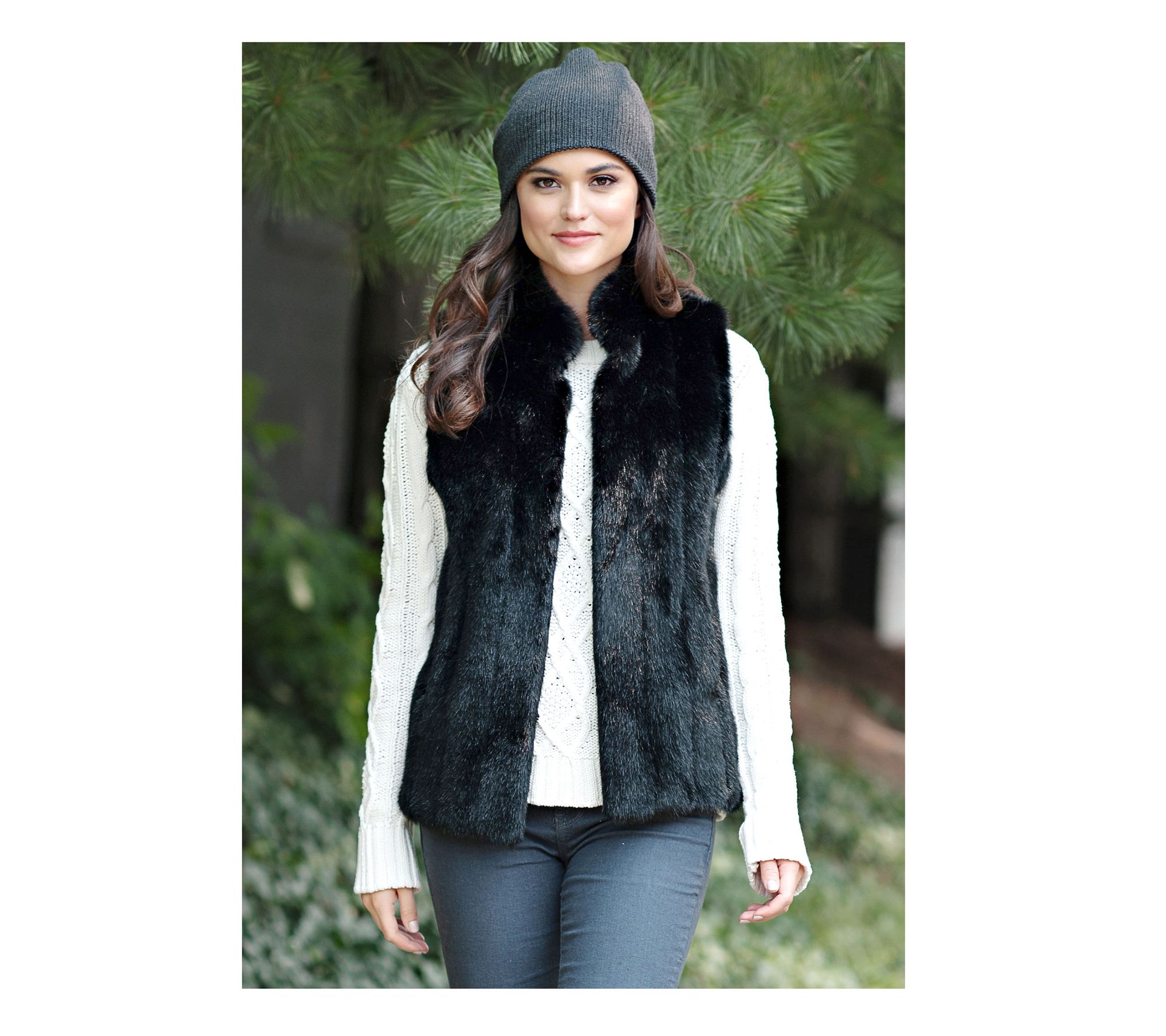 Donna Salyers Fabulous Furs Signature Series Faux Fur Vest - QVC.com
