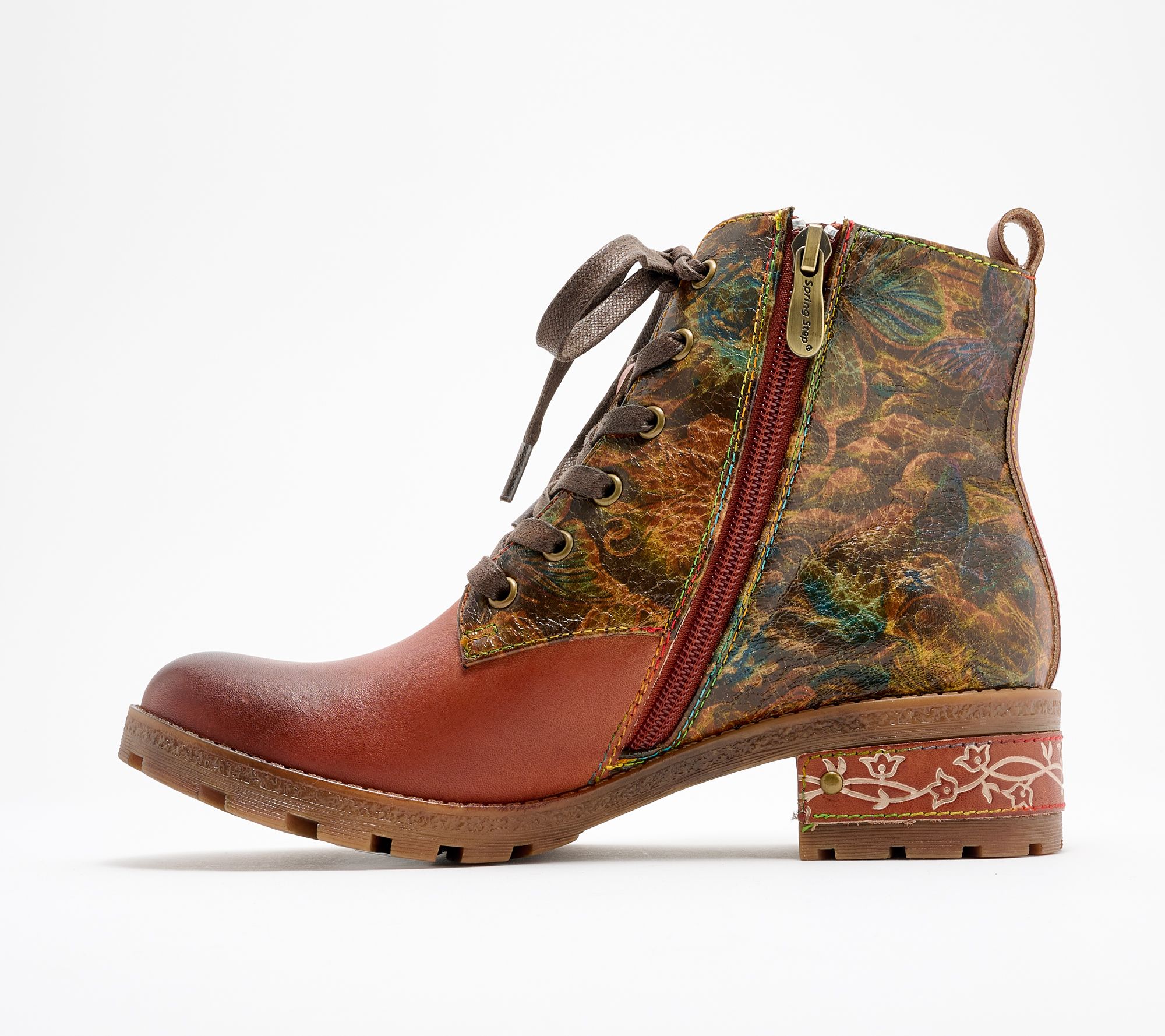 L'Artiste by Spring Step Lace-Up Boots - Martinela - QVC.com