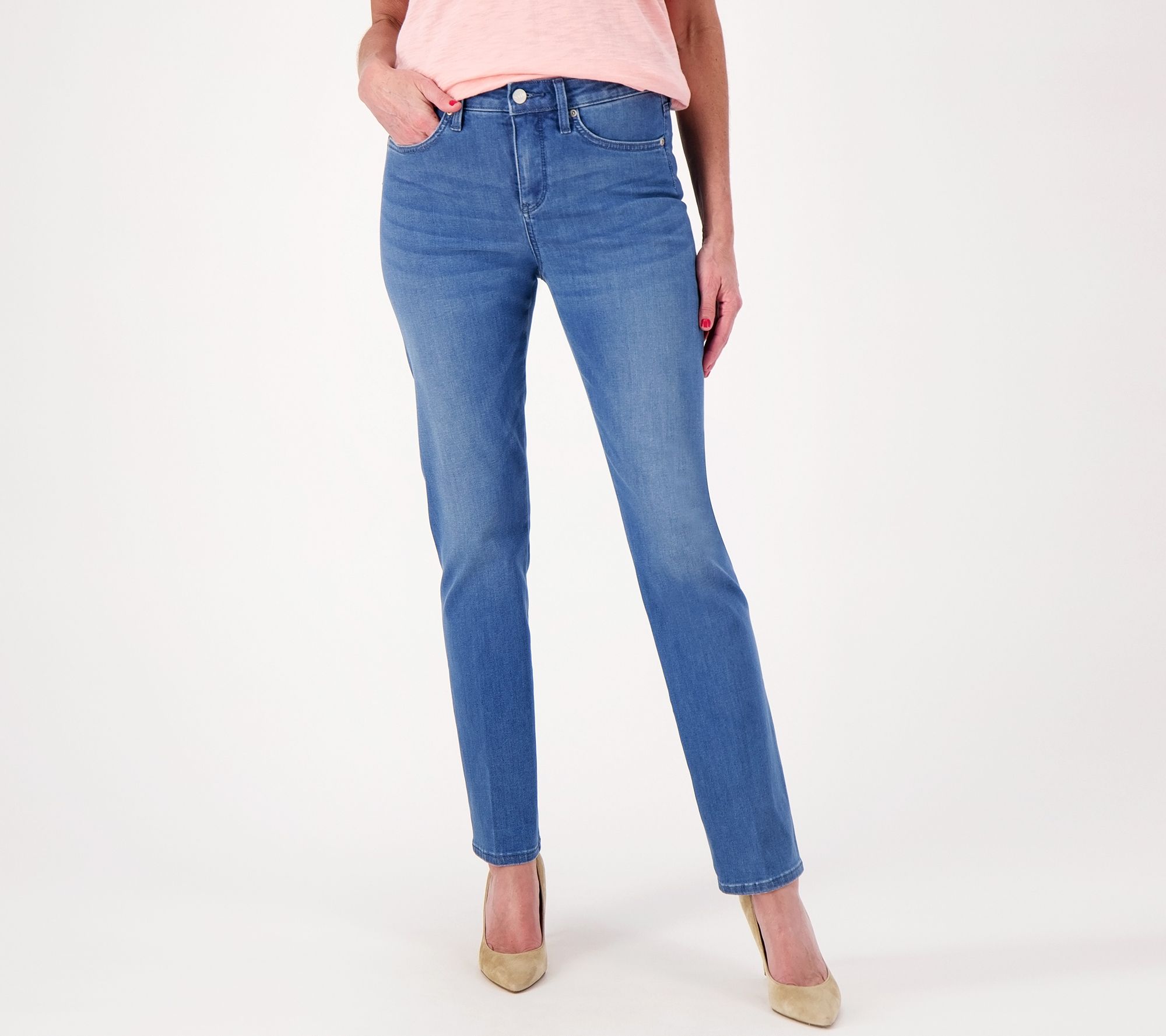 NYDJ Seamless Sheri Slim Jean - QVC.com