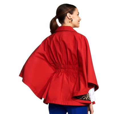 Joan Rivers Signature Cape with Ruching Detail - QVC.com