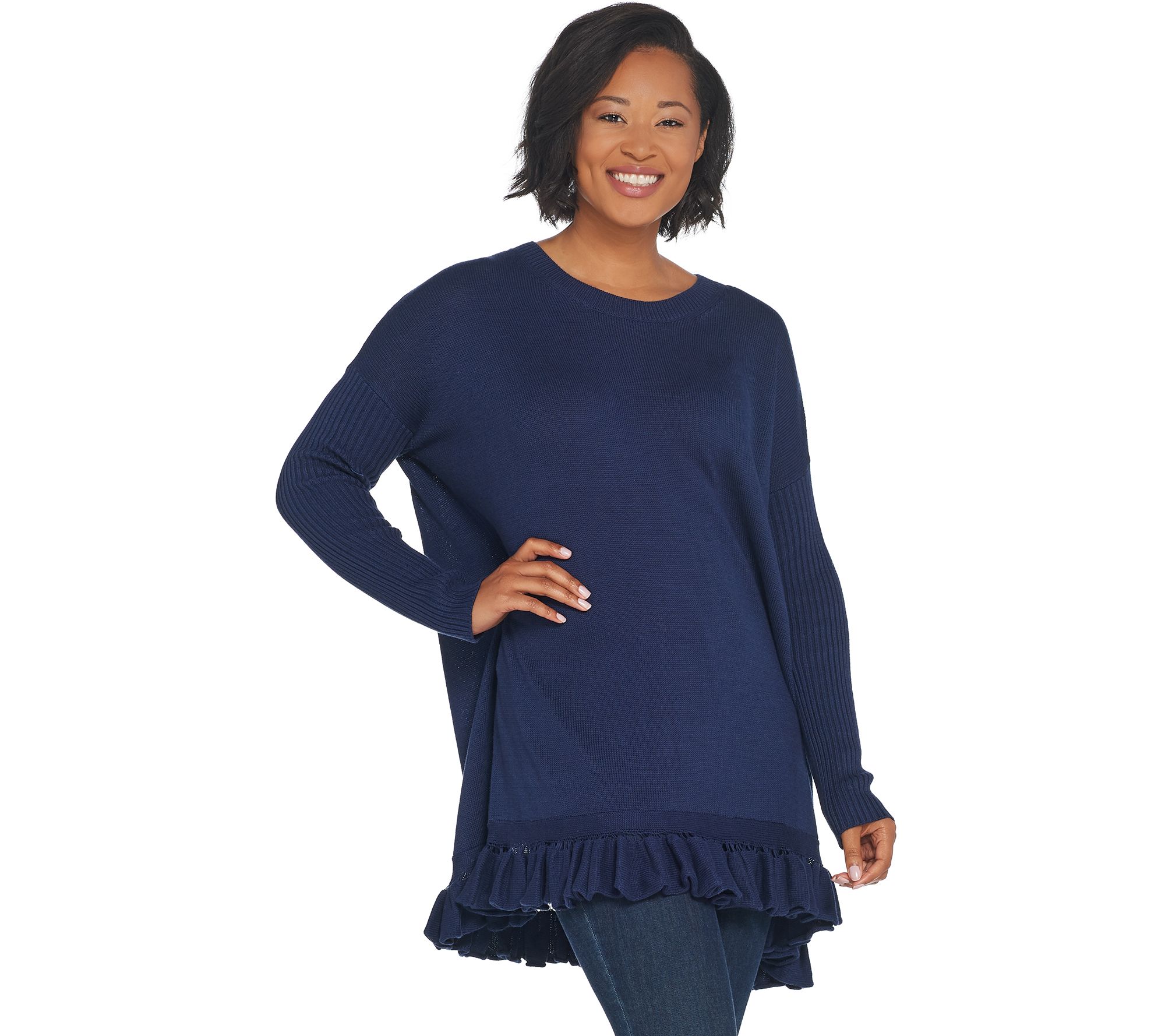 (QVC) Lisa Rinna Collection Stretch Woven Open-Neck Blouse ...