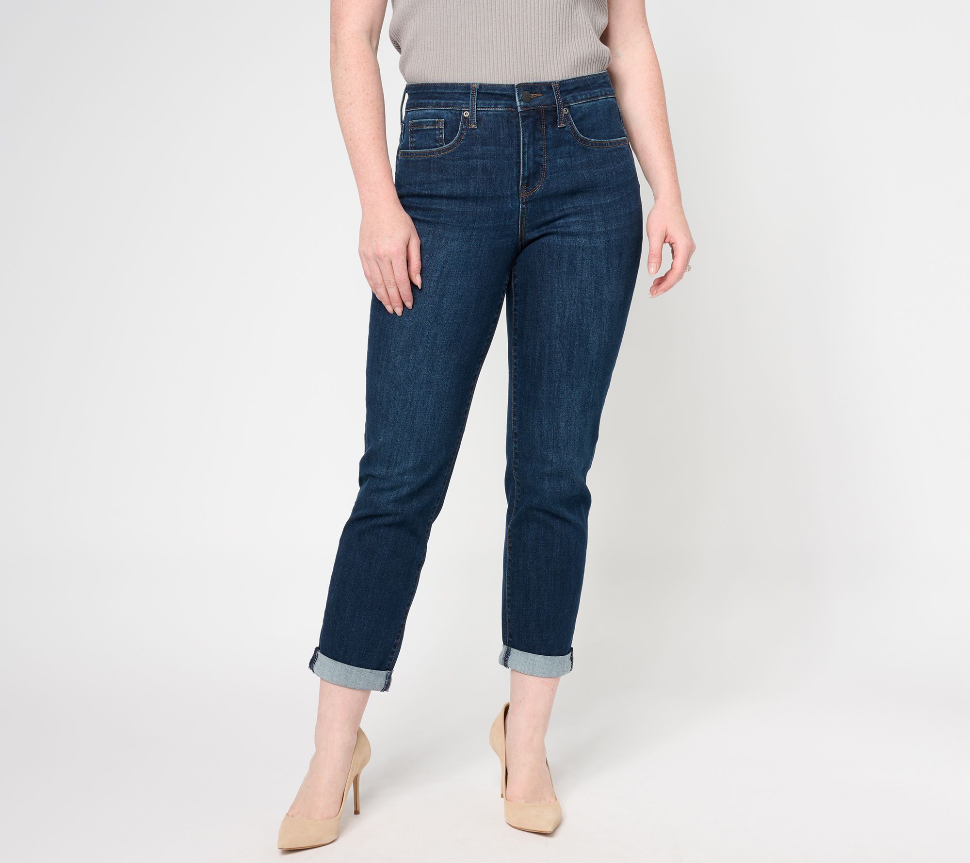 "As Is" NYDJ Margot Girlfriend - Palace - QVC.com