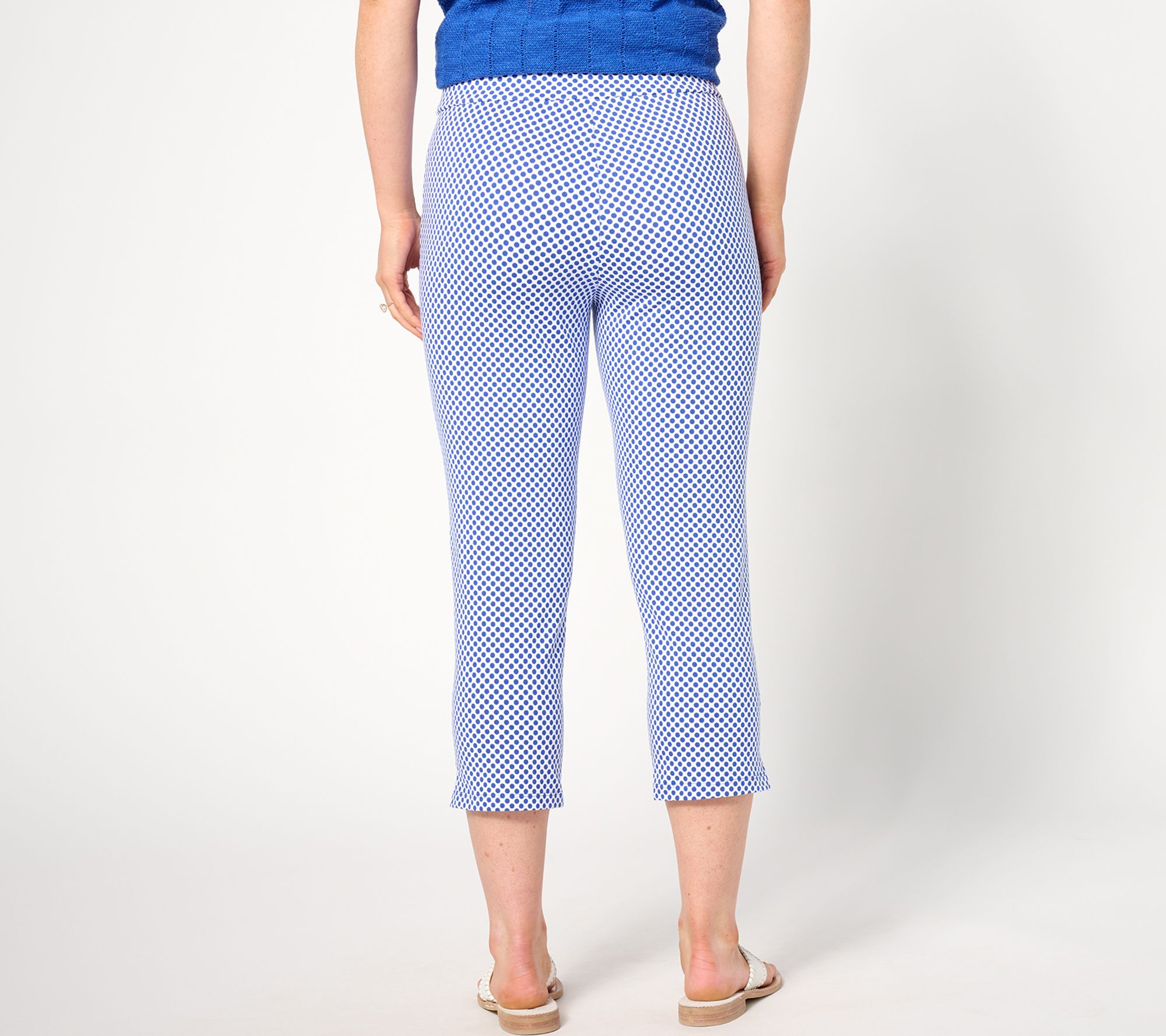 Susan Graver Weekend Regular Premium Stretch Ava Slim Capri Pants - QVC.com
