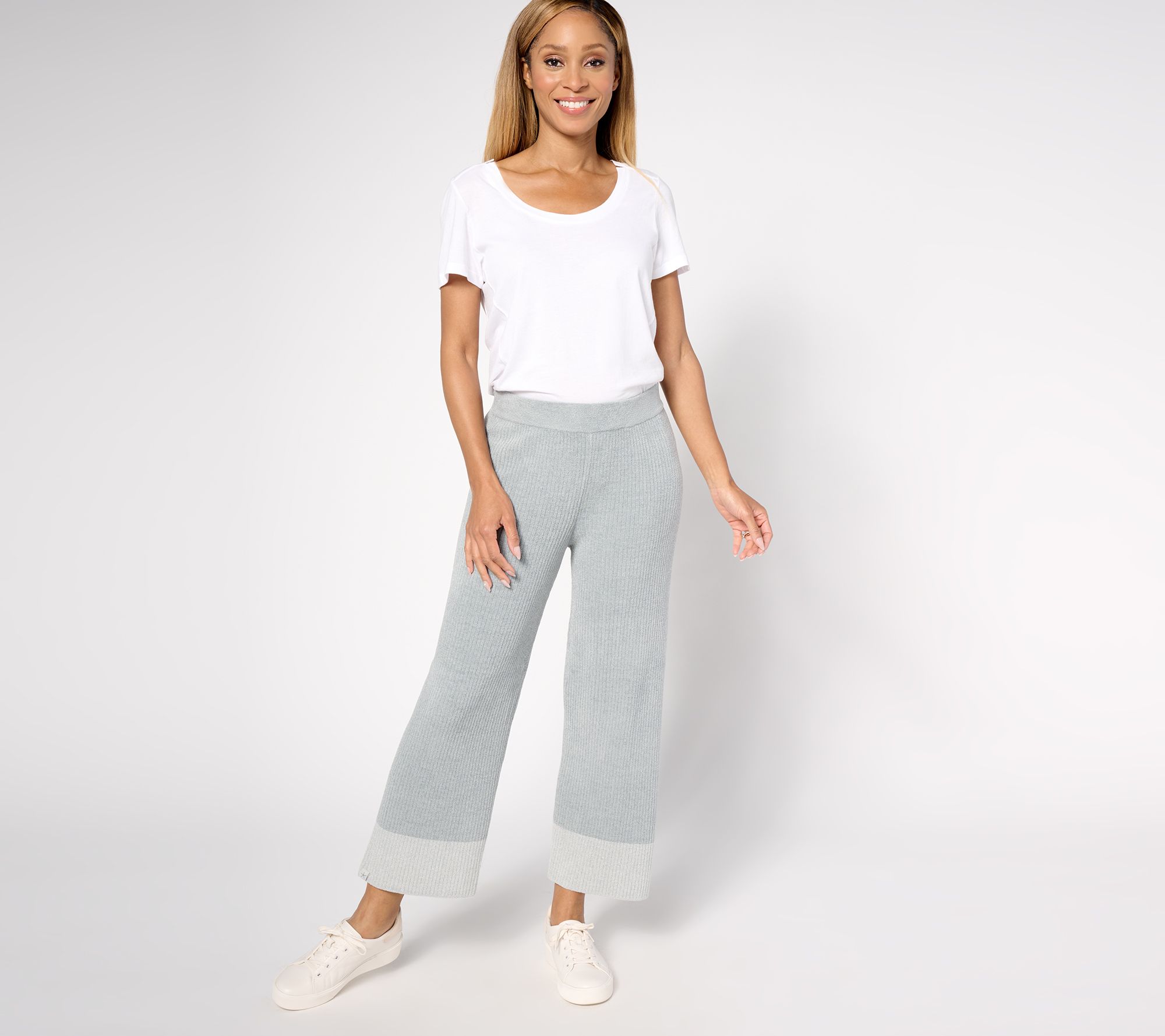 "As Is" Barefoot Dreams CozyChic Ultra Lite Heather Reg. Ankle Pant - QVC.com