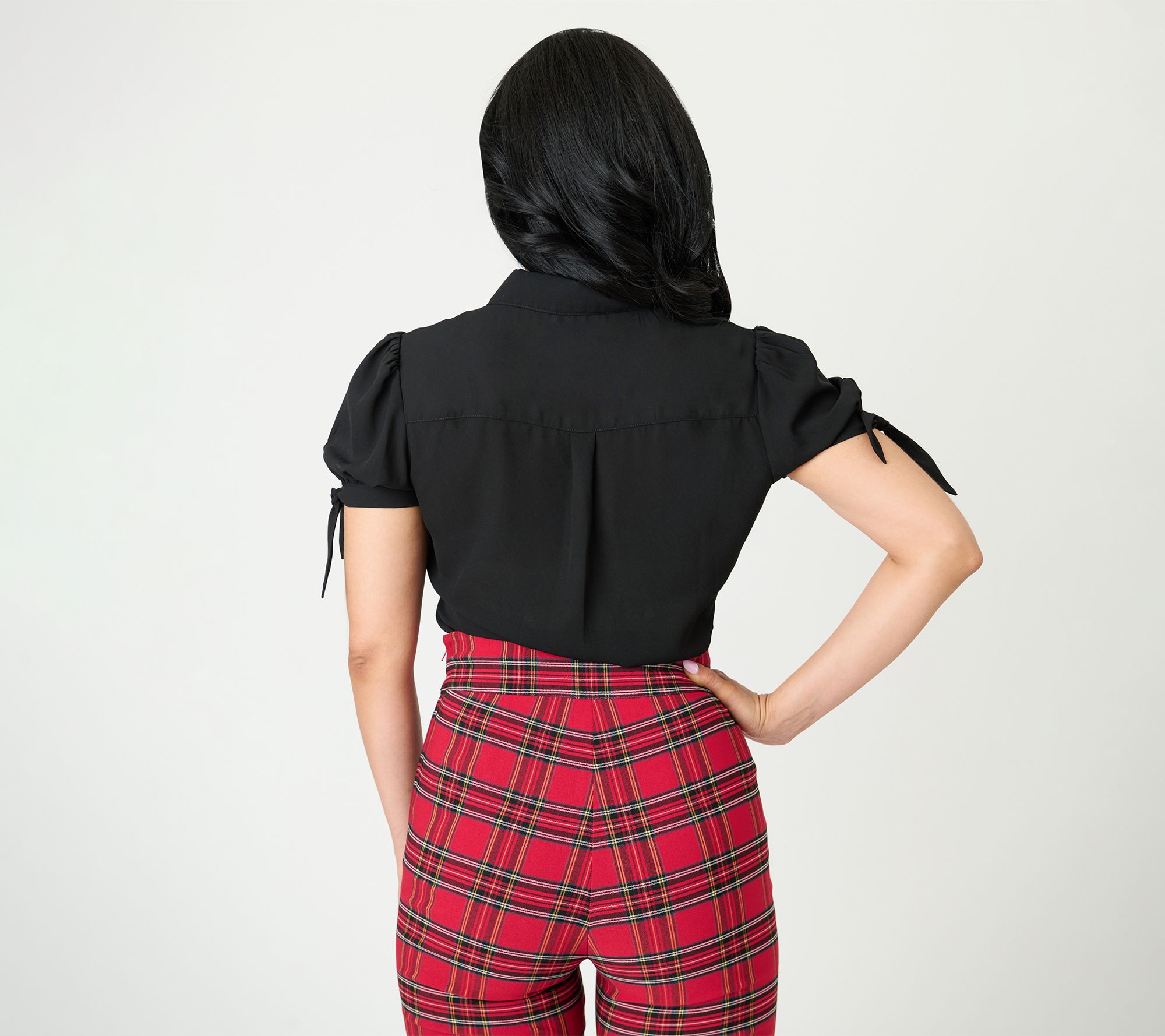 Unique Vintage Black Colvin Blouse - QVC.com