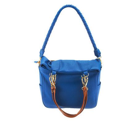 "As Is" UnderCover Maureen Hobo with Braided Handle - QVC.com
