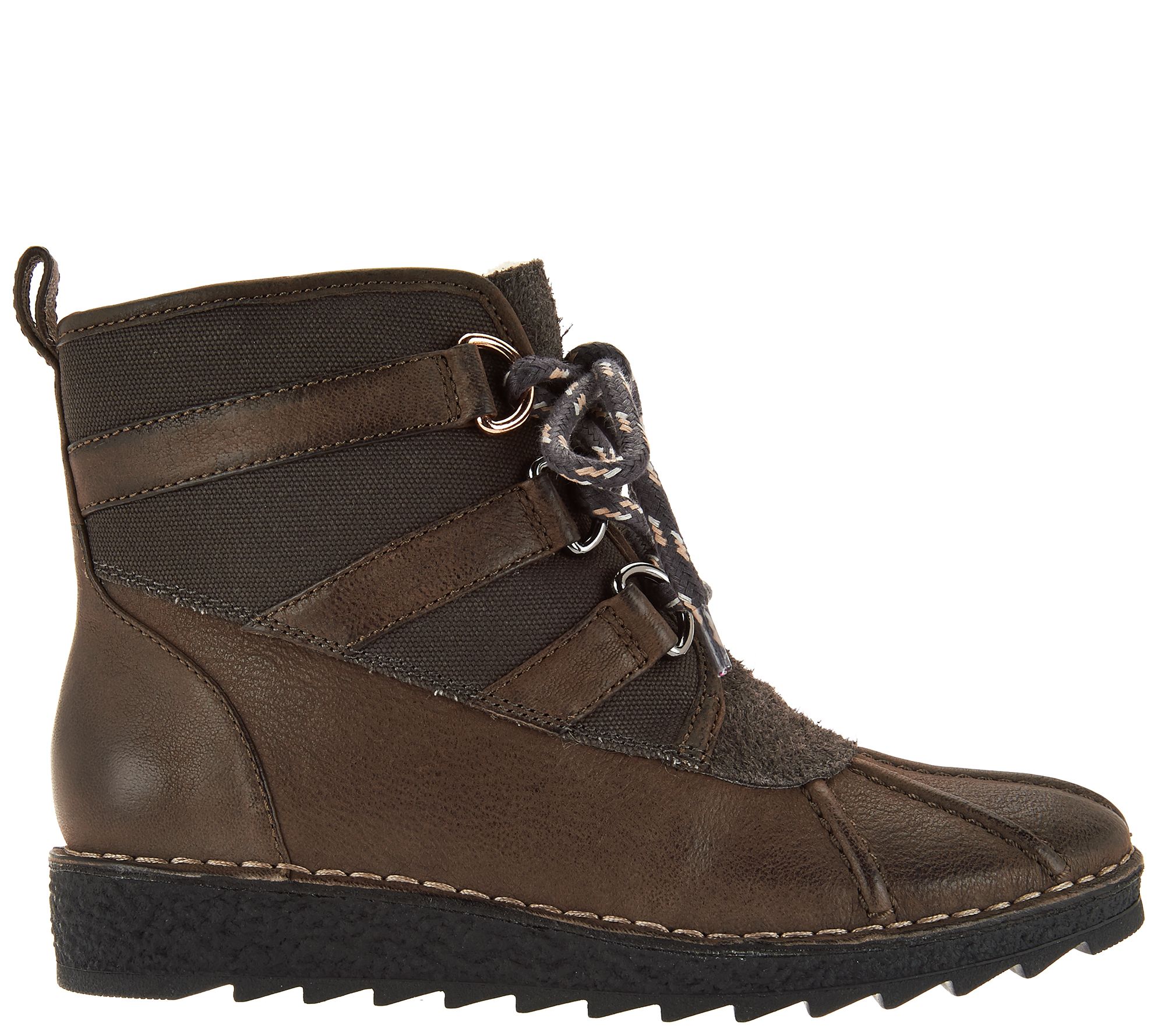 "As Is" Clarks Somerset Leather Lace Up Boots - Olso Cove - QVC.com